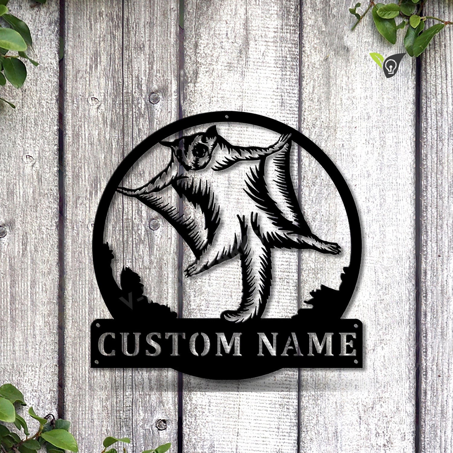 Personalized Sugar Glider Metal Sign Art, Custom Sugar Glider Metal ...