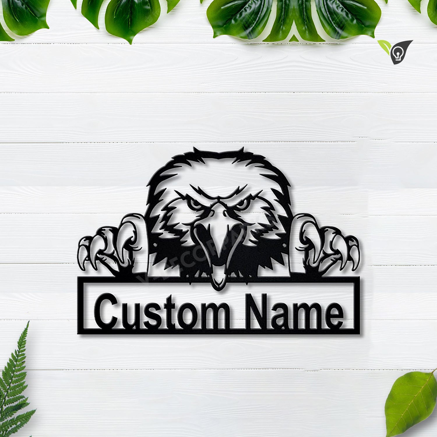 Personalized American Bald Eagle Metal Sign Art, Custom American Bald ...