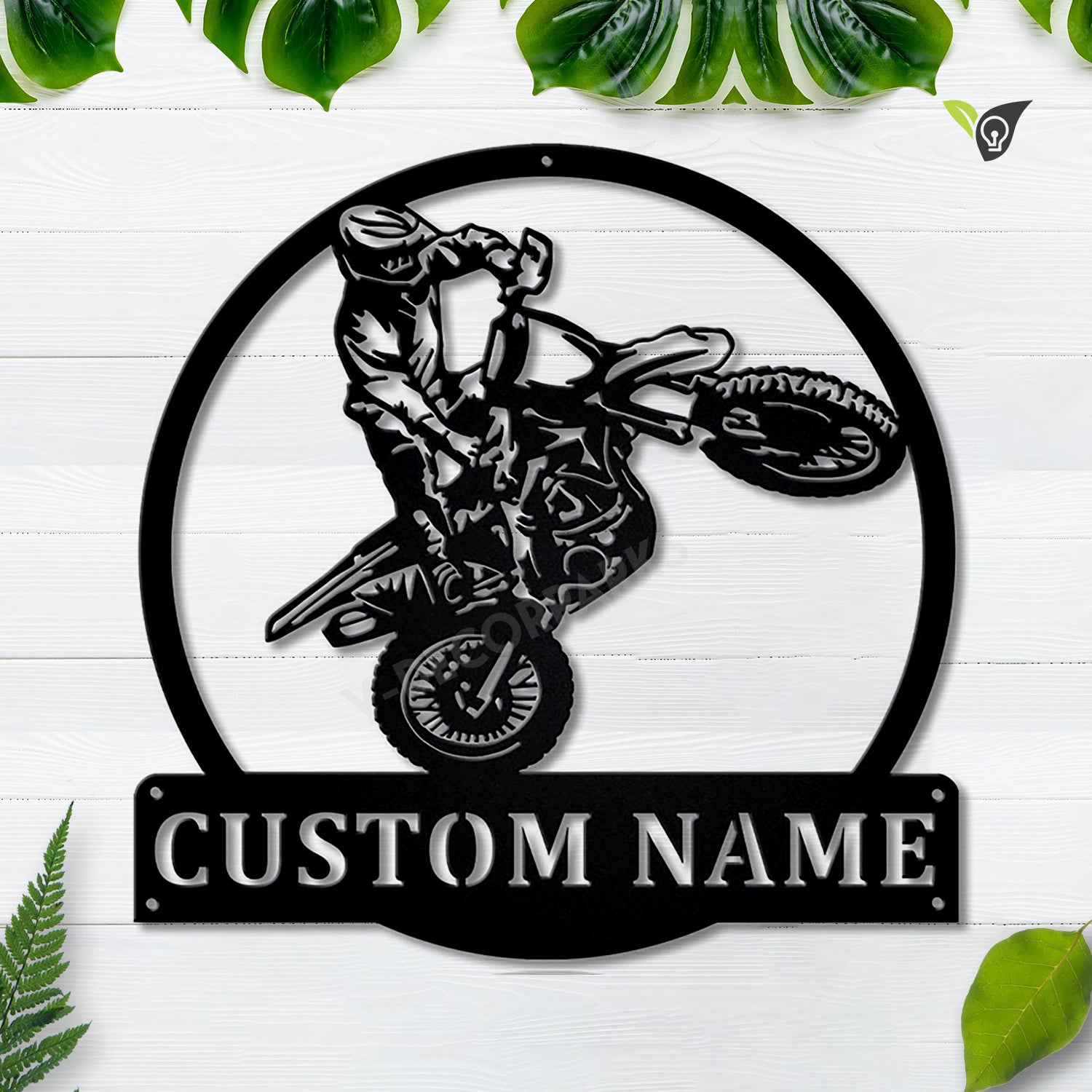 Personalized Motocross Dirt Bike Monogram Metal Sign Art, Custom ...