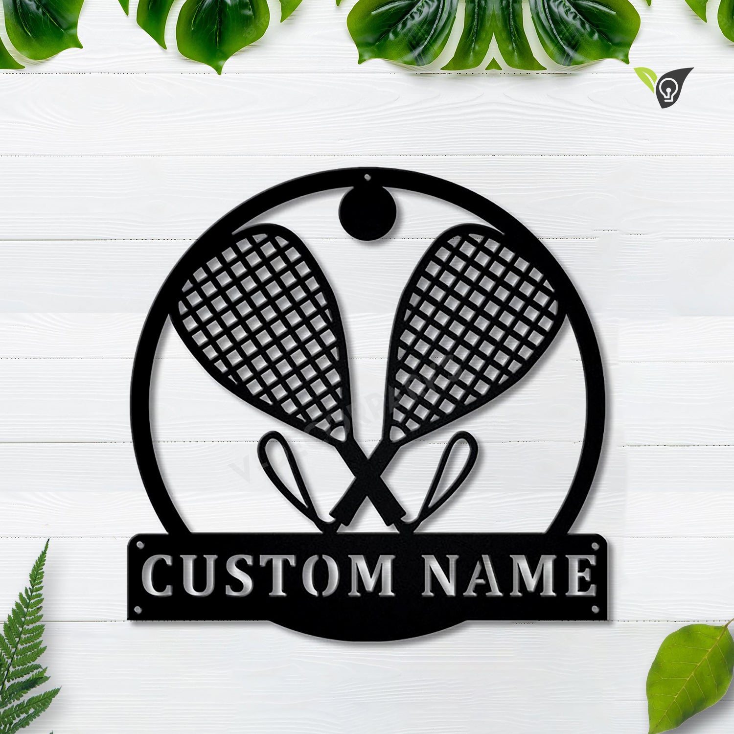 Personalized Racquetball Sport Monogram Metal Sign Art, Custom ...