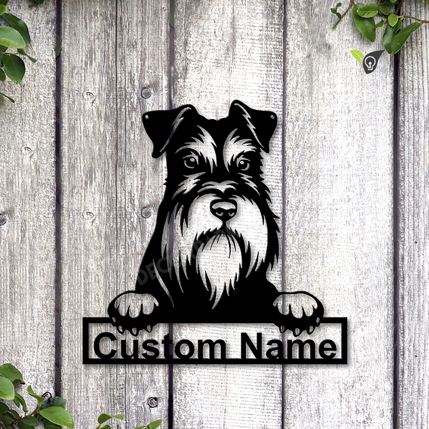 Personalized Miniature Schnauzer Dog Metal Sign Art, Custom Miniature ...