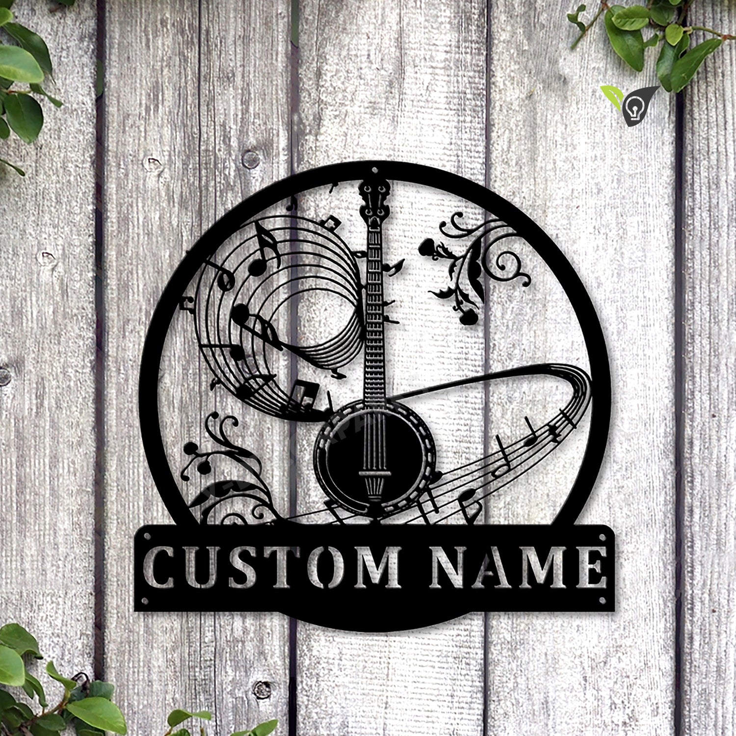 Personalized Banjo Music Metal Sign Art, Custom Banjo Music Metal Sign ...