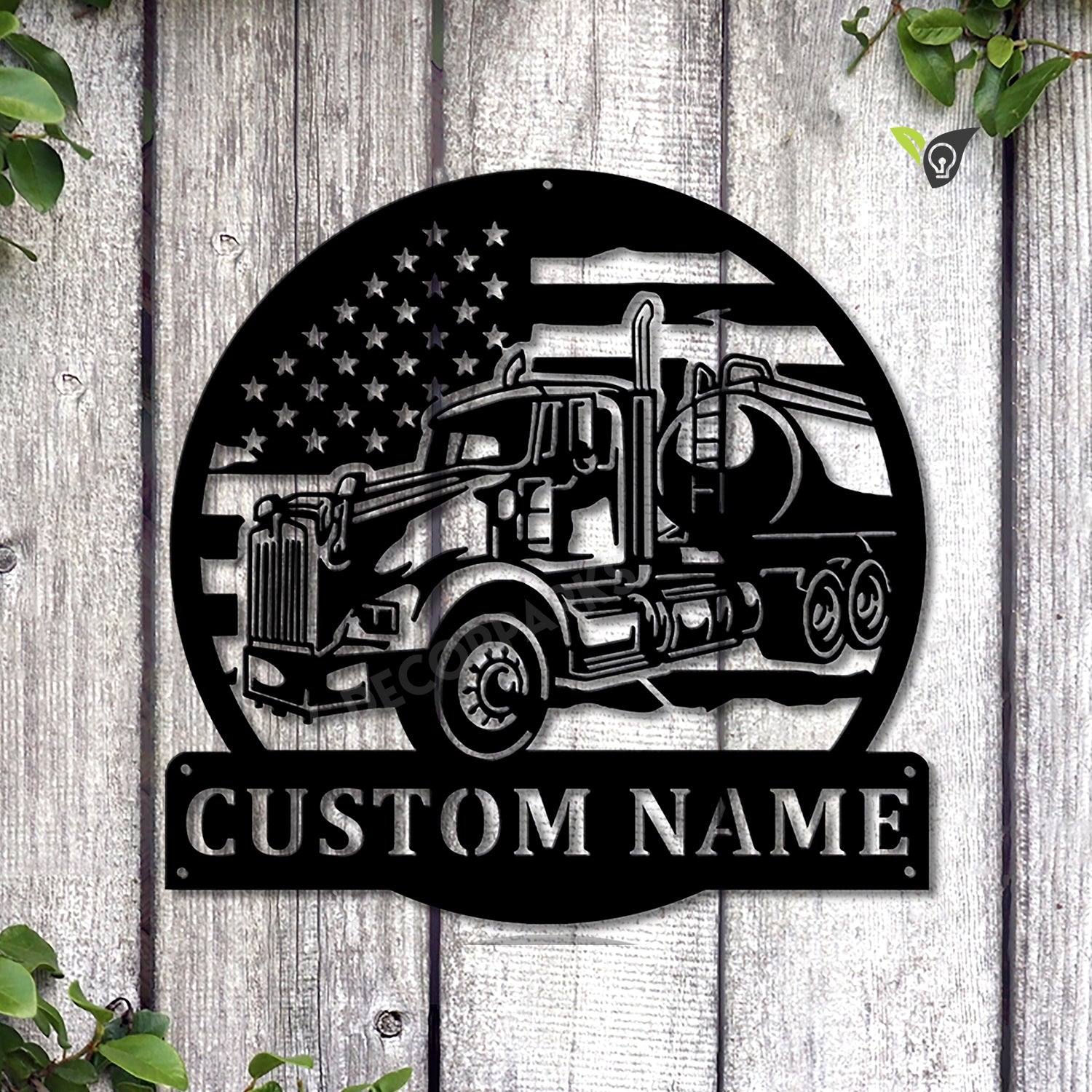 Personalized Us Tanker Truck Monogram Metal Sign Art, Custom Us Tanker ...