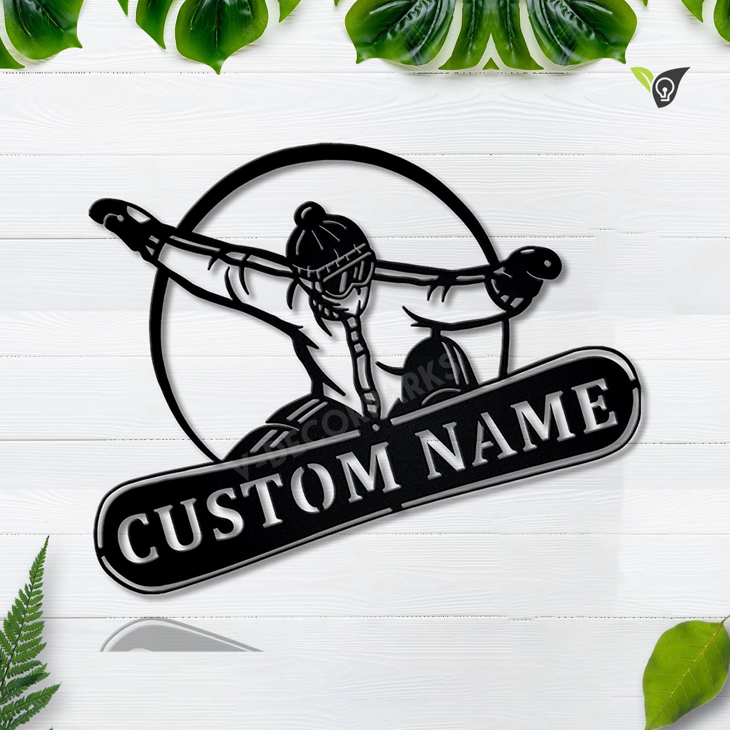 Personalized Snowboarding Metal Sign Art V2, Custom Snowboarding Metal ...