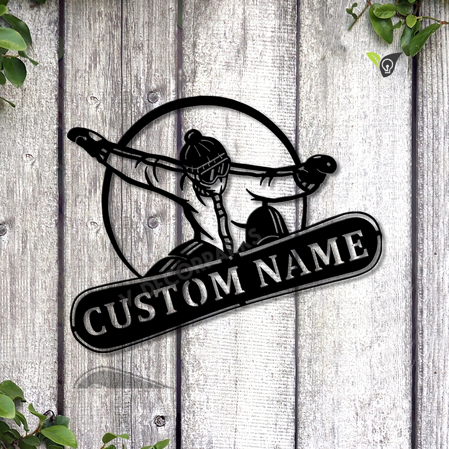 Personalized Snowboarding Metal Sign Art V2, Custom Snowboarding Metal ...
