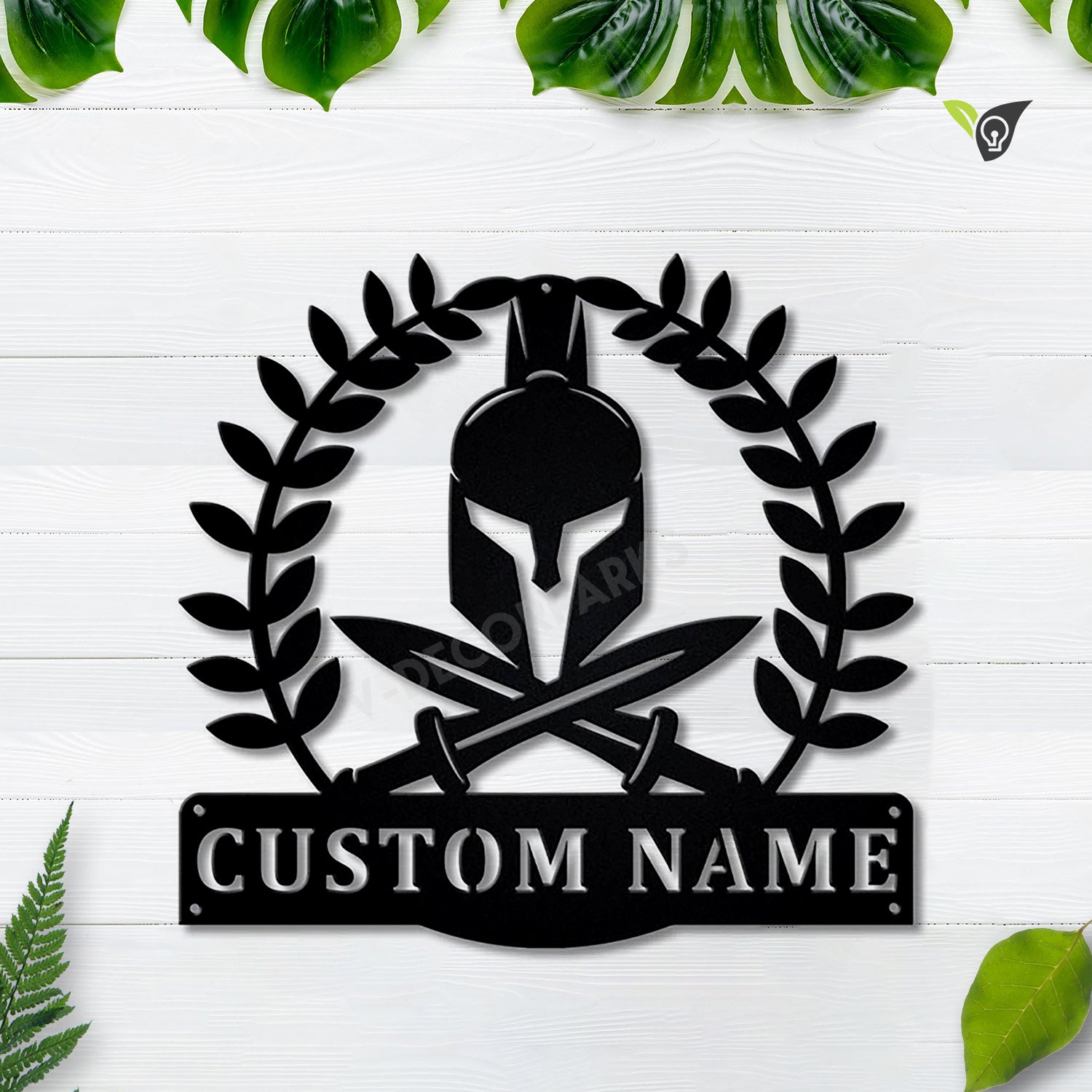 Personalized Spartan Warrior Monogram Metal Sign Art V2, Custom Spartan ...