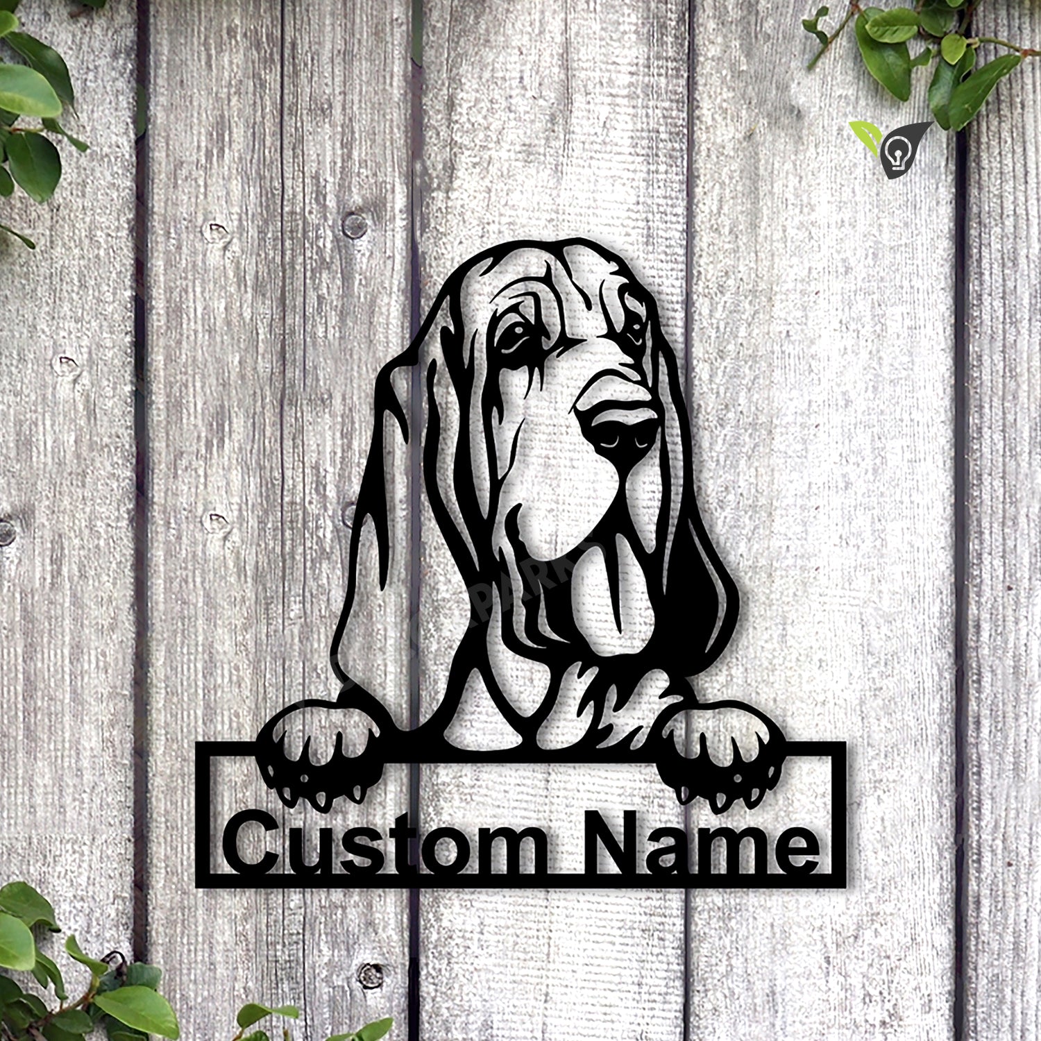 Personalized Bloodhound Dog Metal Sign Art, Custom Bloodhound Dog Metal ...