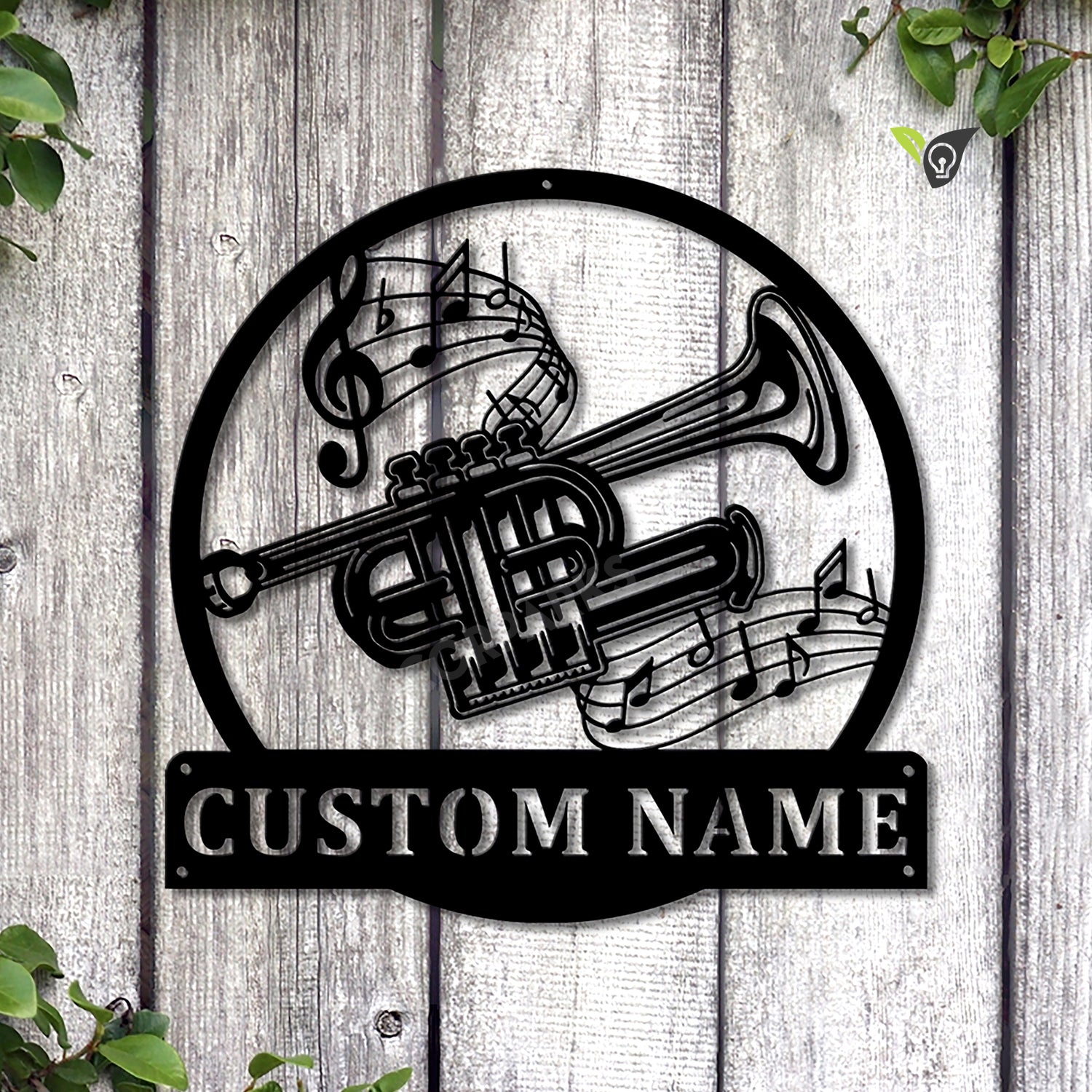 Personalized Piccolo Trumpet Metal Sign Art, Custom Piccolo Trumpet ...