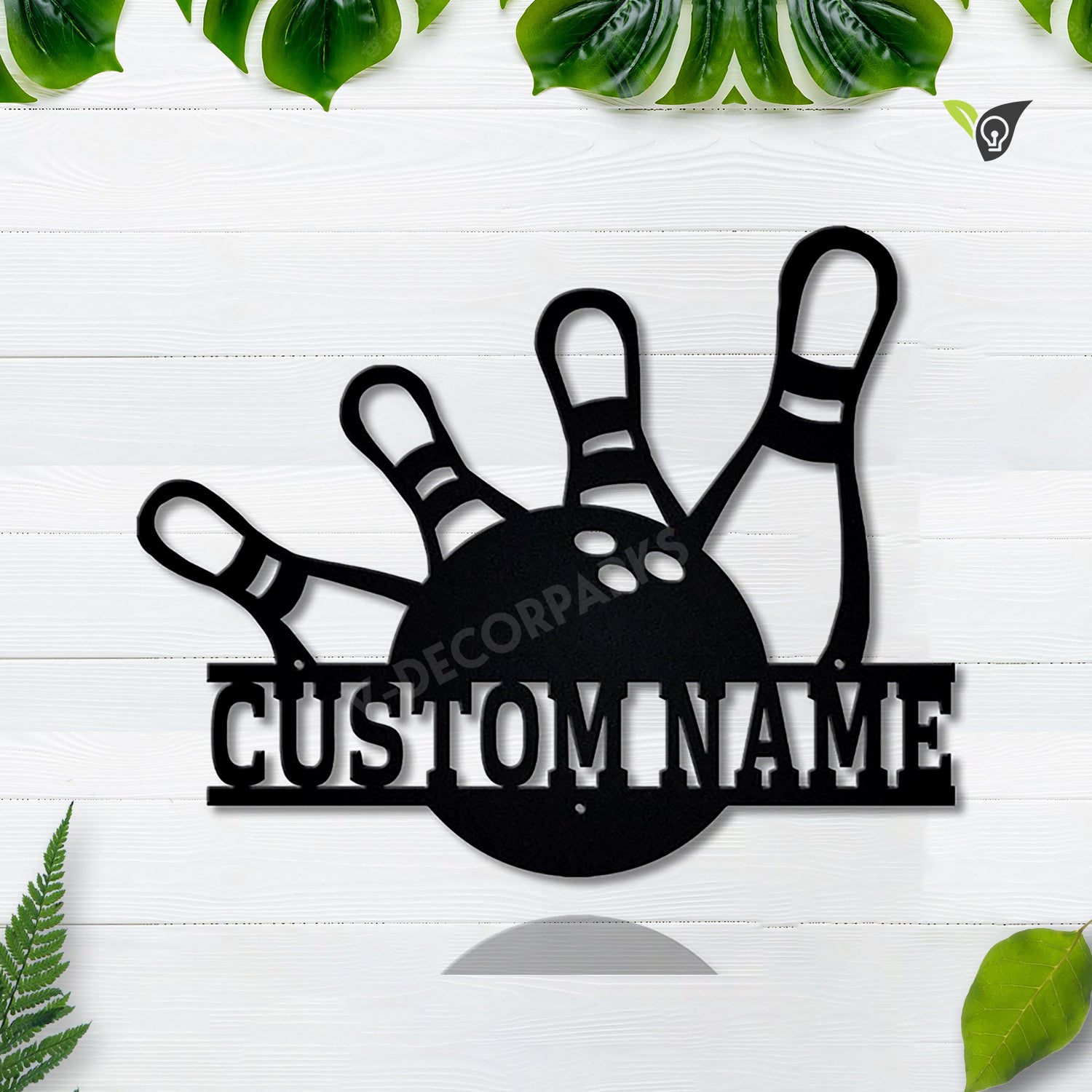 Personalized Bowling Monogram Metal Sign Art V3, Metal Wall Art, Decor ...