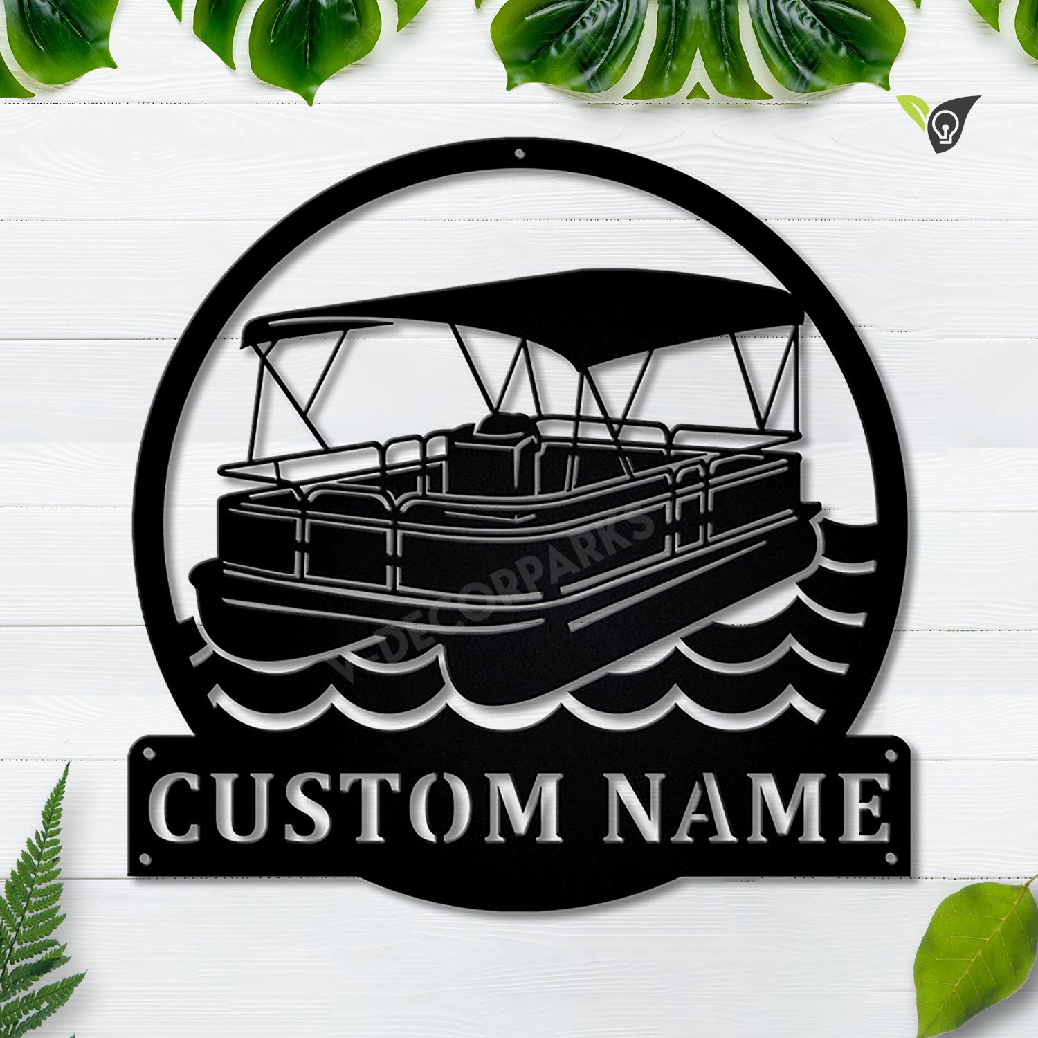 Personalized Pontoon Boat Metal Sign Art V2, Custom Pontoon Boat ...