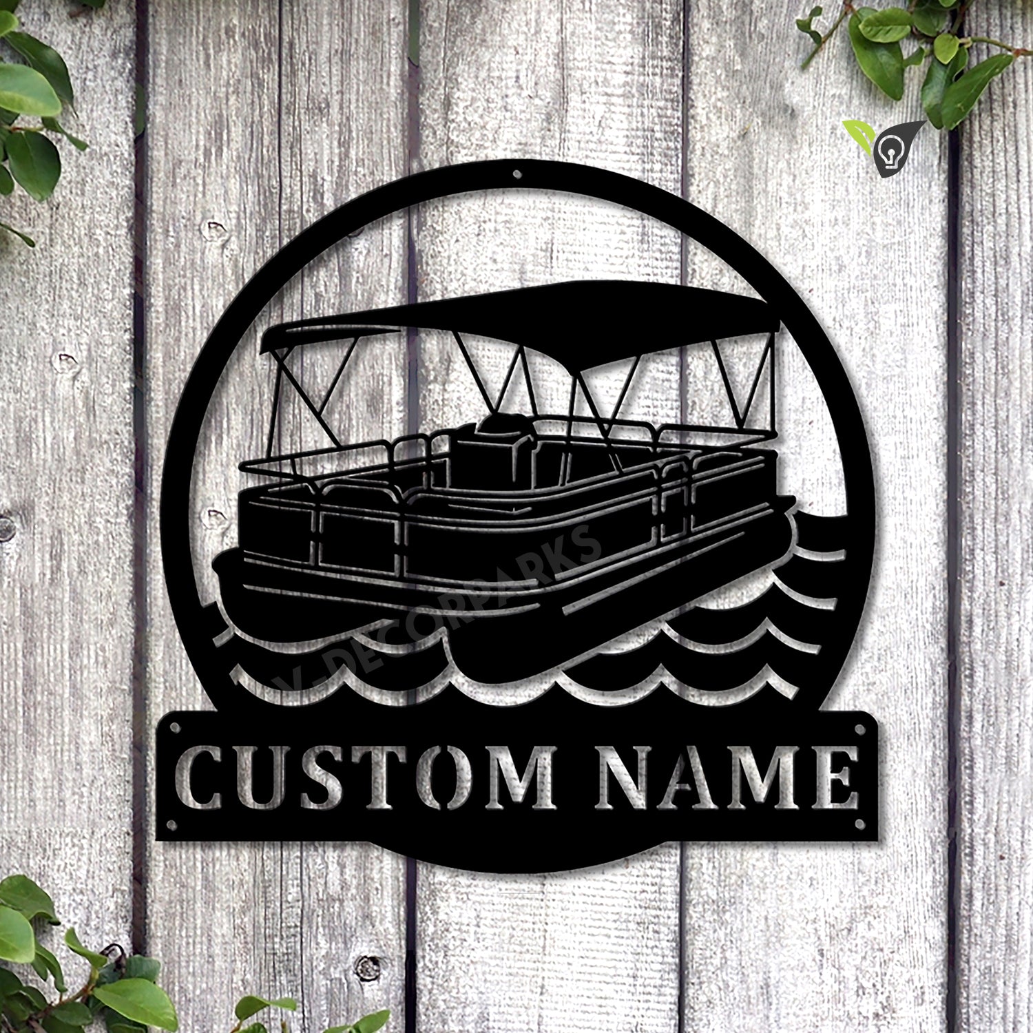 Personalized Pontoon Boat Metal Sign Art V2, Custom Pontoon Boat ...