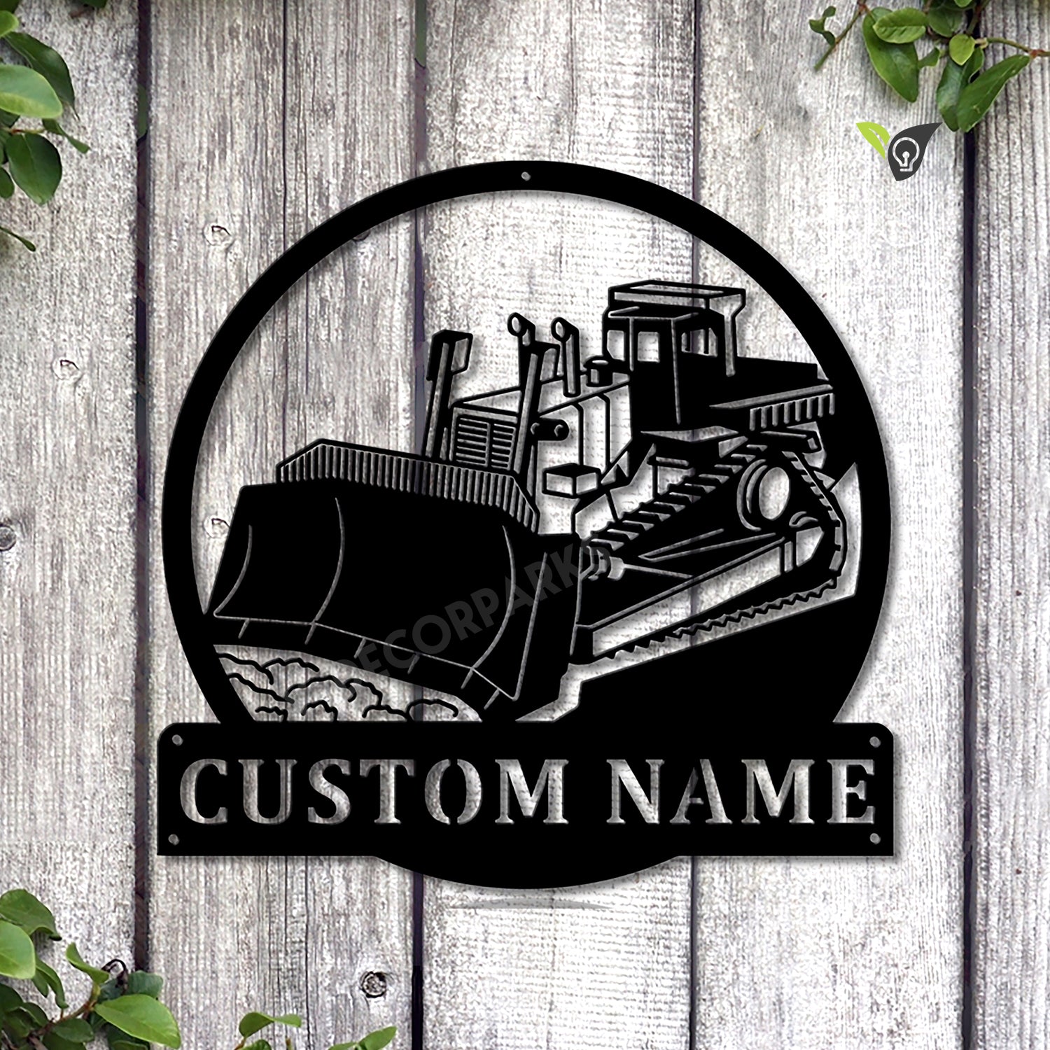 Personalized Tractor Dozer Monogram Metal Sign Art V2, Custom Tractor ...