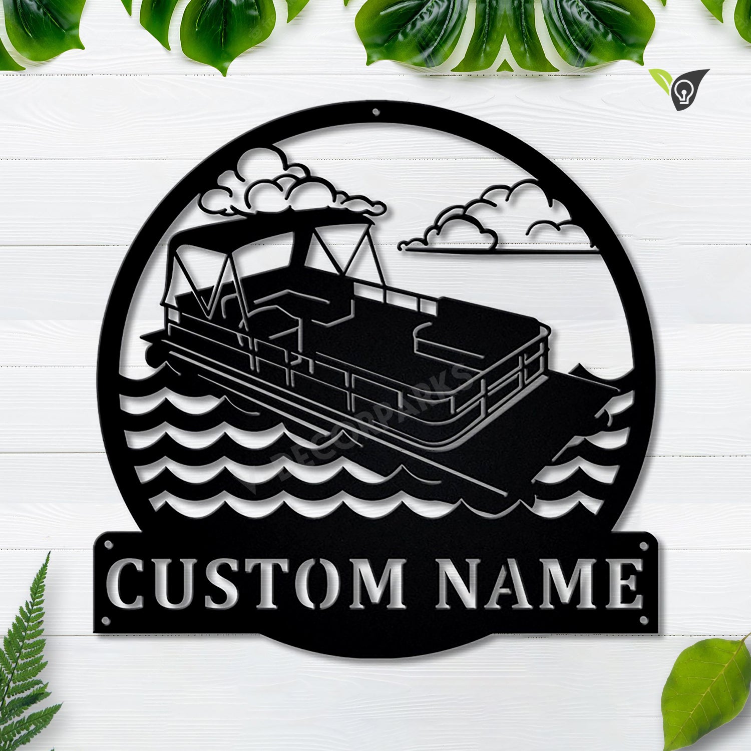 Personalized Pontoon Boat Metal Sign Art V4, Custom Pontoon Boat ...