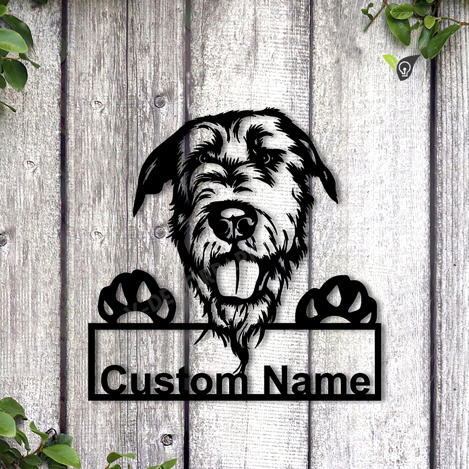 Personalized Irish Wolfhound Dog Metal Sign Art, Custom Irish Wolfhound ...