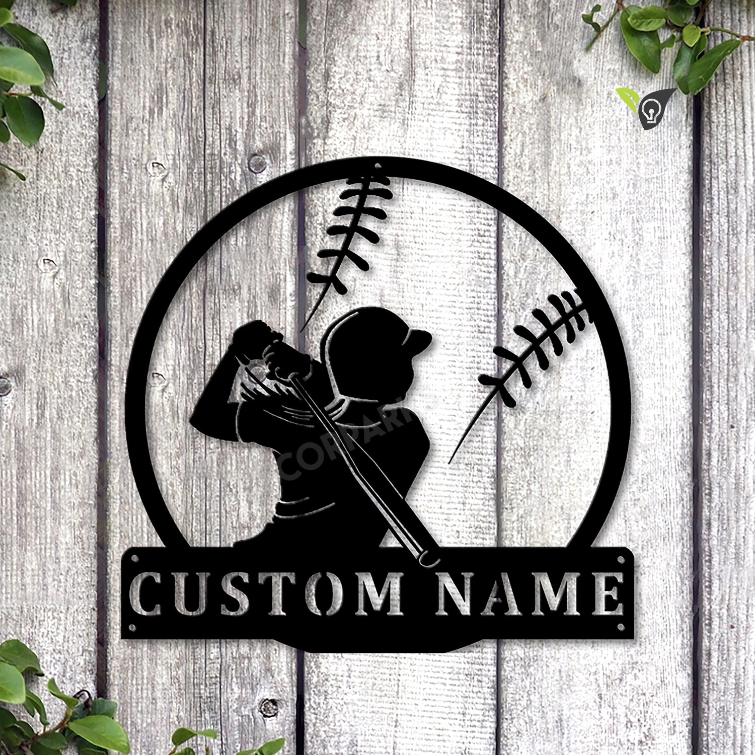Personalized Softball Monogram Metal Sign Art, Custom Softball Metal ...