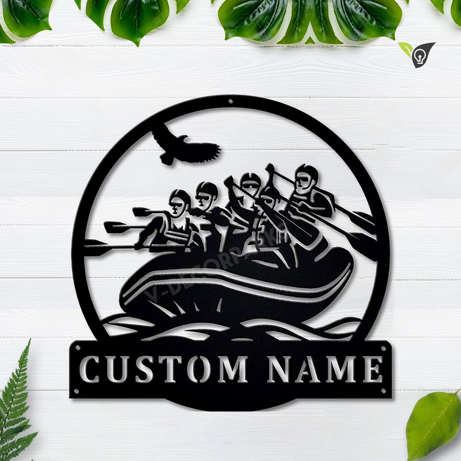 Personalized Rafting Monogram Metal Sign Art, Custom Rafting Metal Sign ...