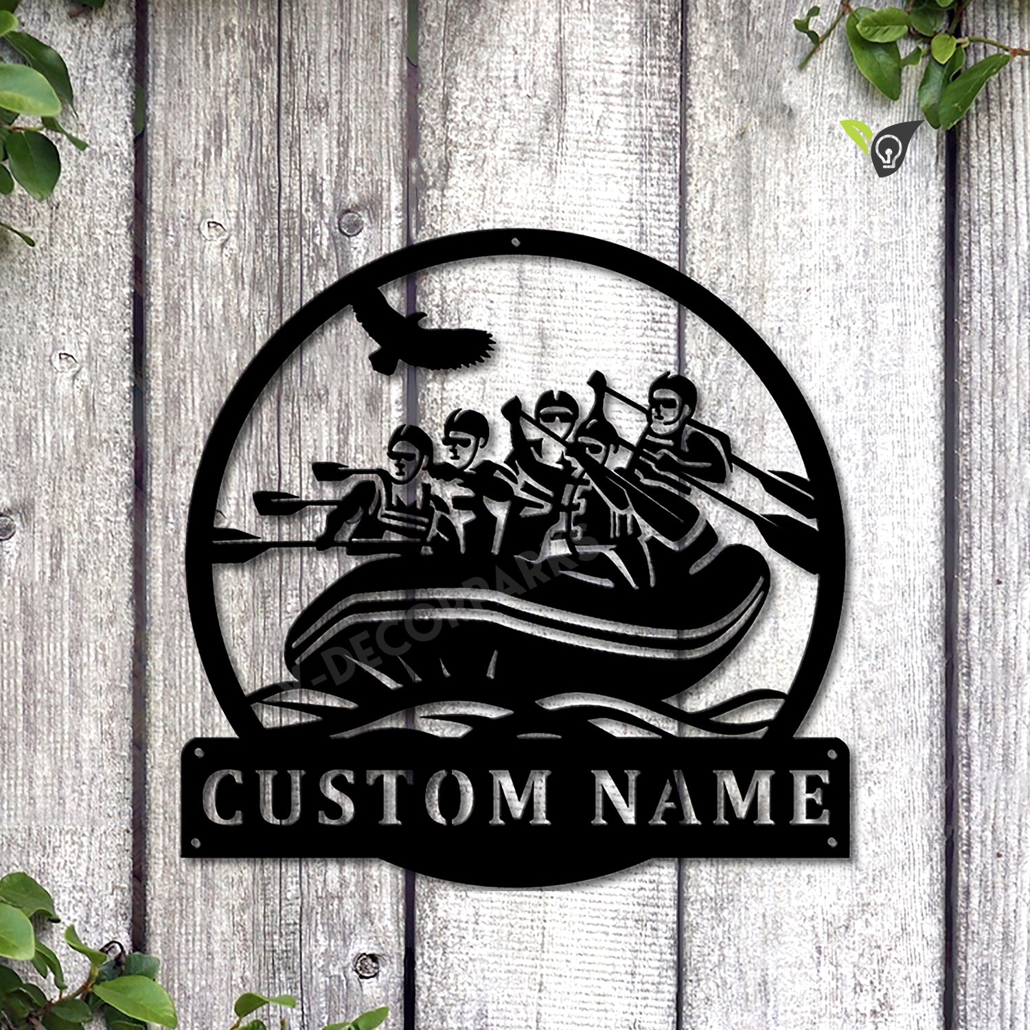 Personalized Rafting Monogram Metal Sign Art, Custom Rafting Metal Sign ...