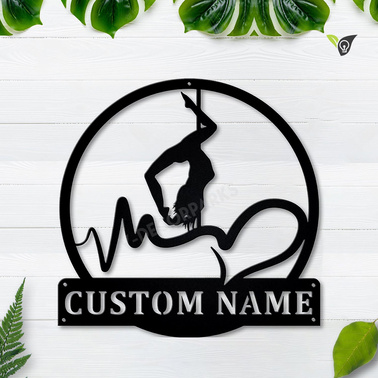 Personalized Pole Dance Monogram Metal Sign Art, Pole Dance Decor ...
