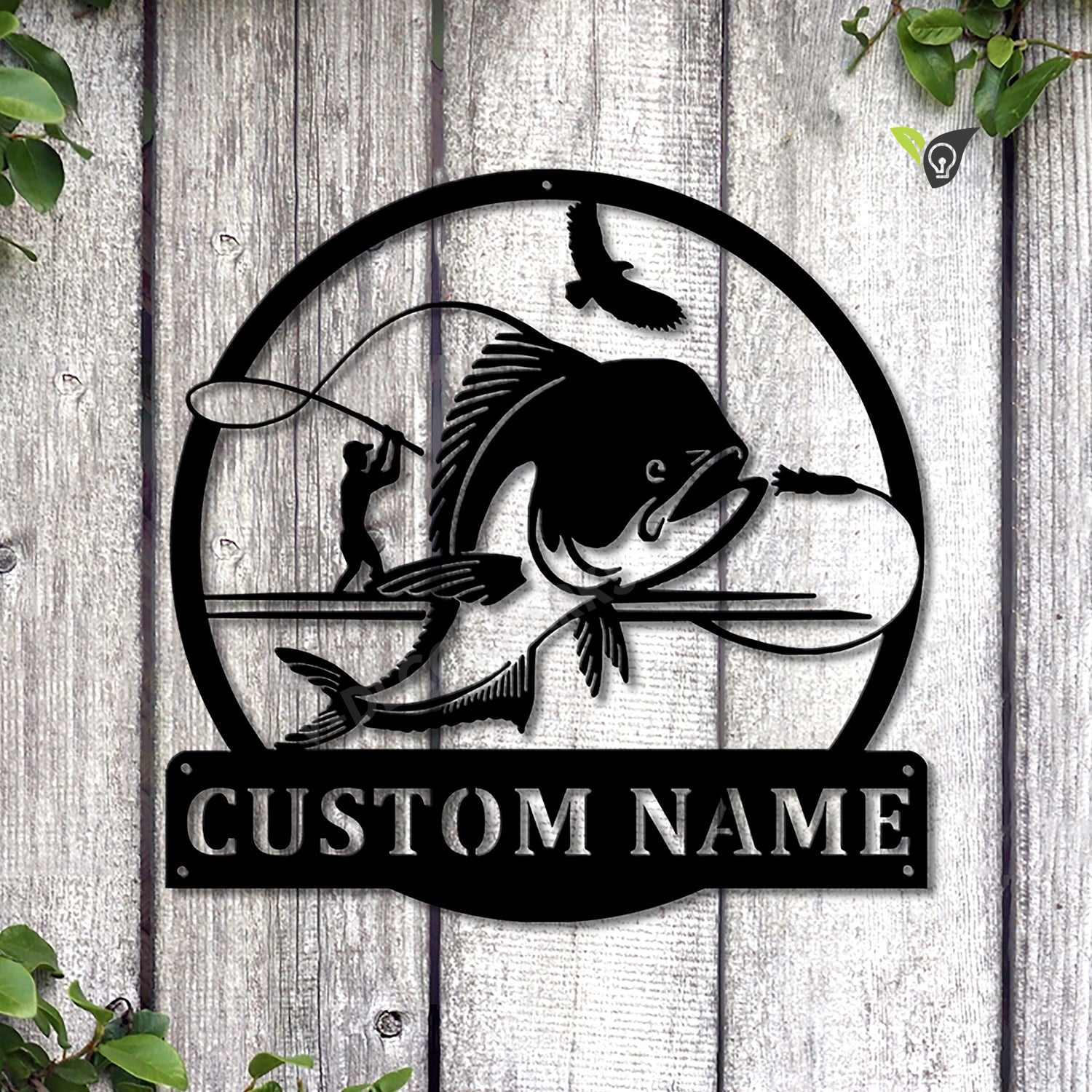 Personalized Mahi-mahi Fishing Fish Pole Metal Sign Art V2, Custom Mahi ...