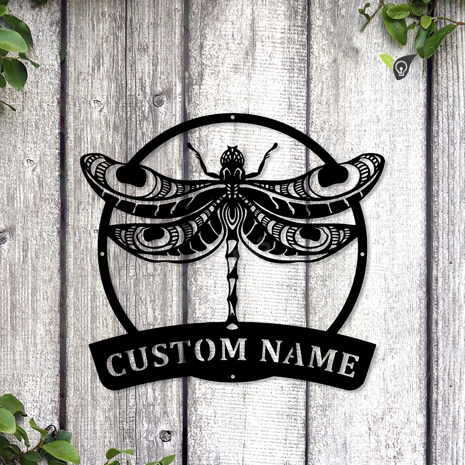 Dragonfly Monogram Metal Sign Art, Metal Wall Art, Dragonfly Antler ...