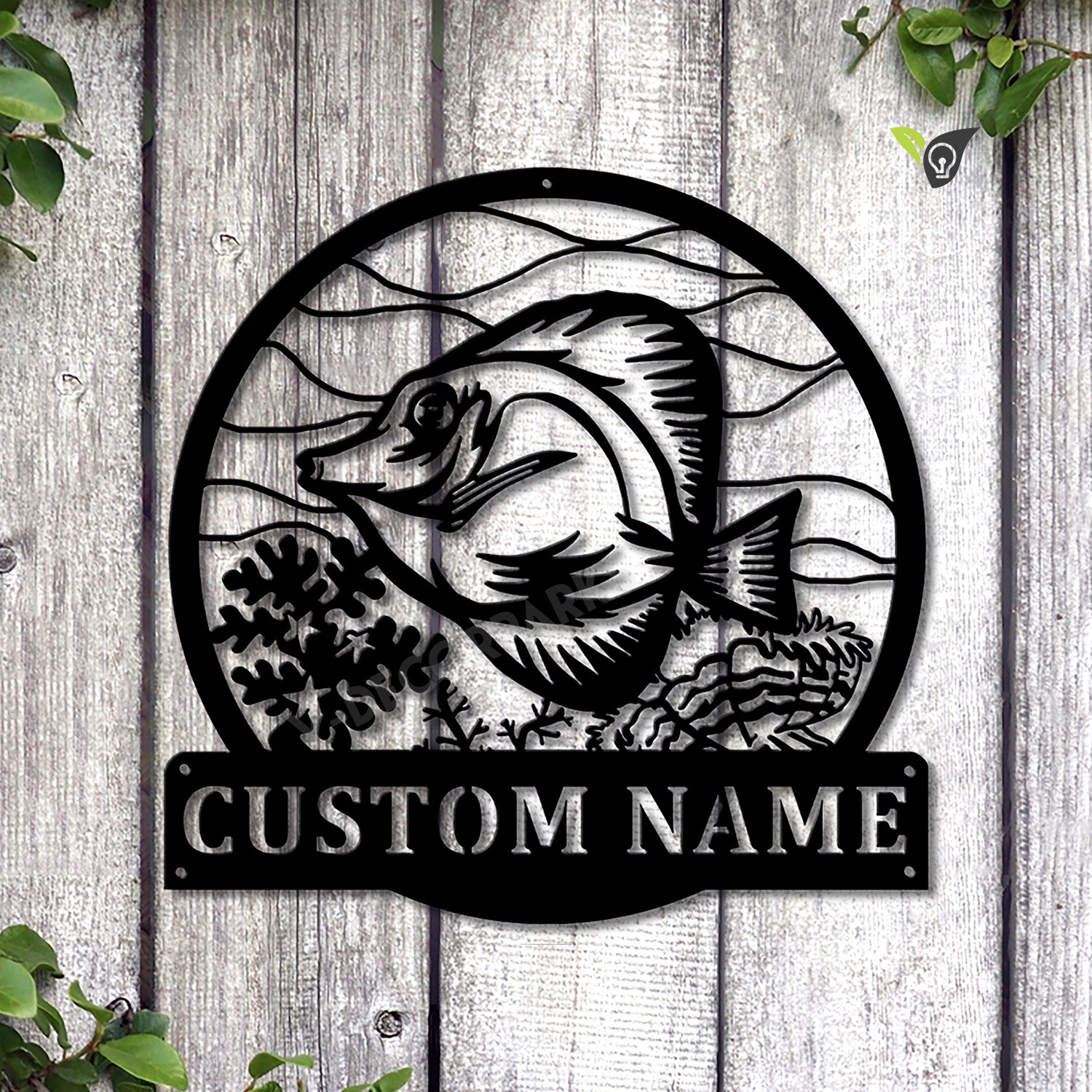 Personalized Yellow Tang Fish Metal Sign Art, Custom Yellow Tang Fish ...