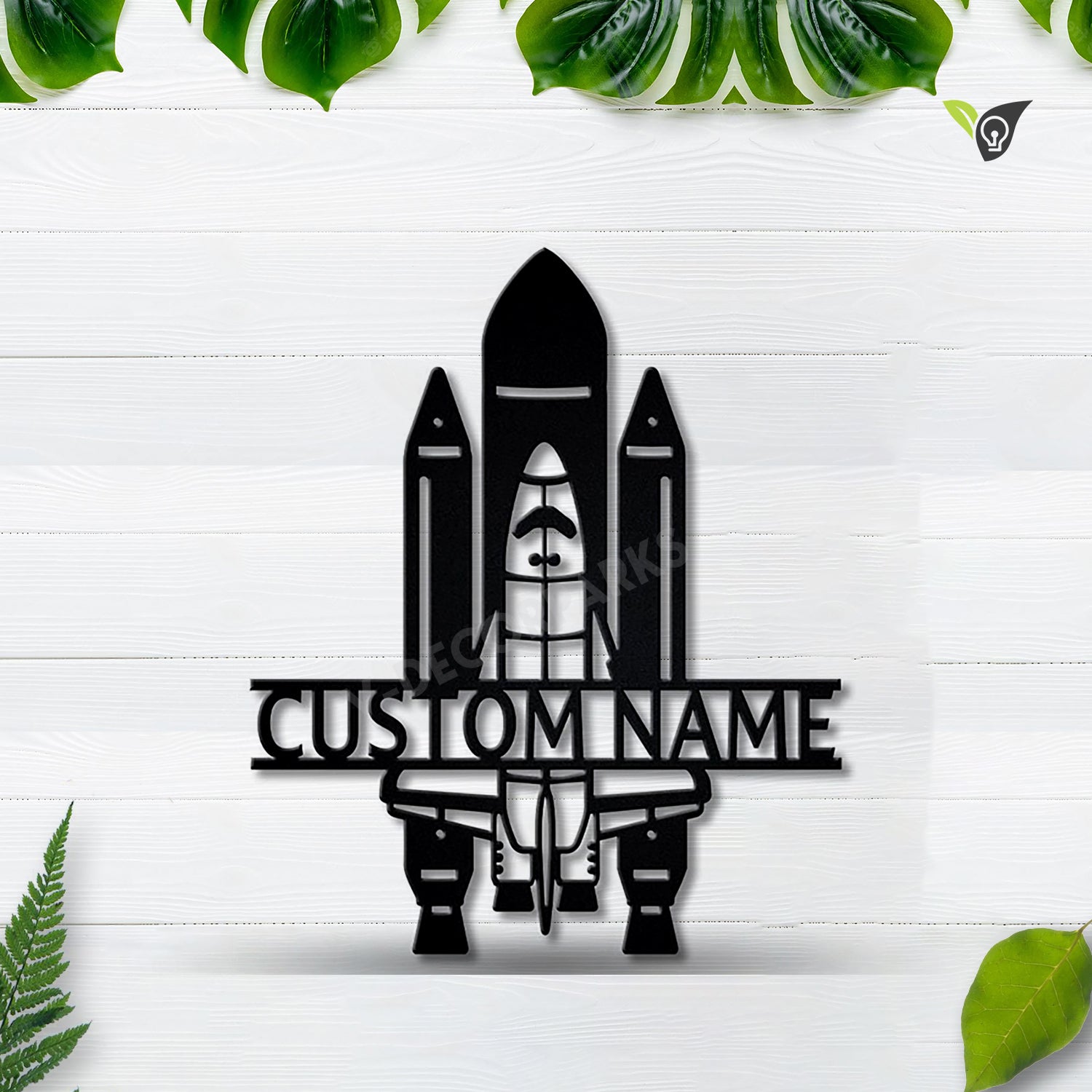 Personalized Spaceship Monogram Metal Sign Art, Custom Spaceship Metal ...