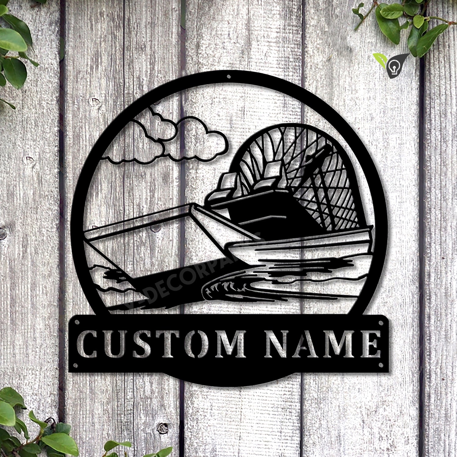 Personalized Swamp Boat Monogram Metal Sign Art, Custom Swamp Boat ...