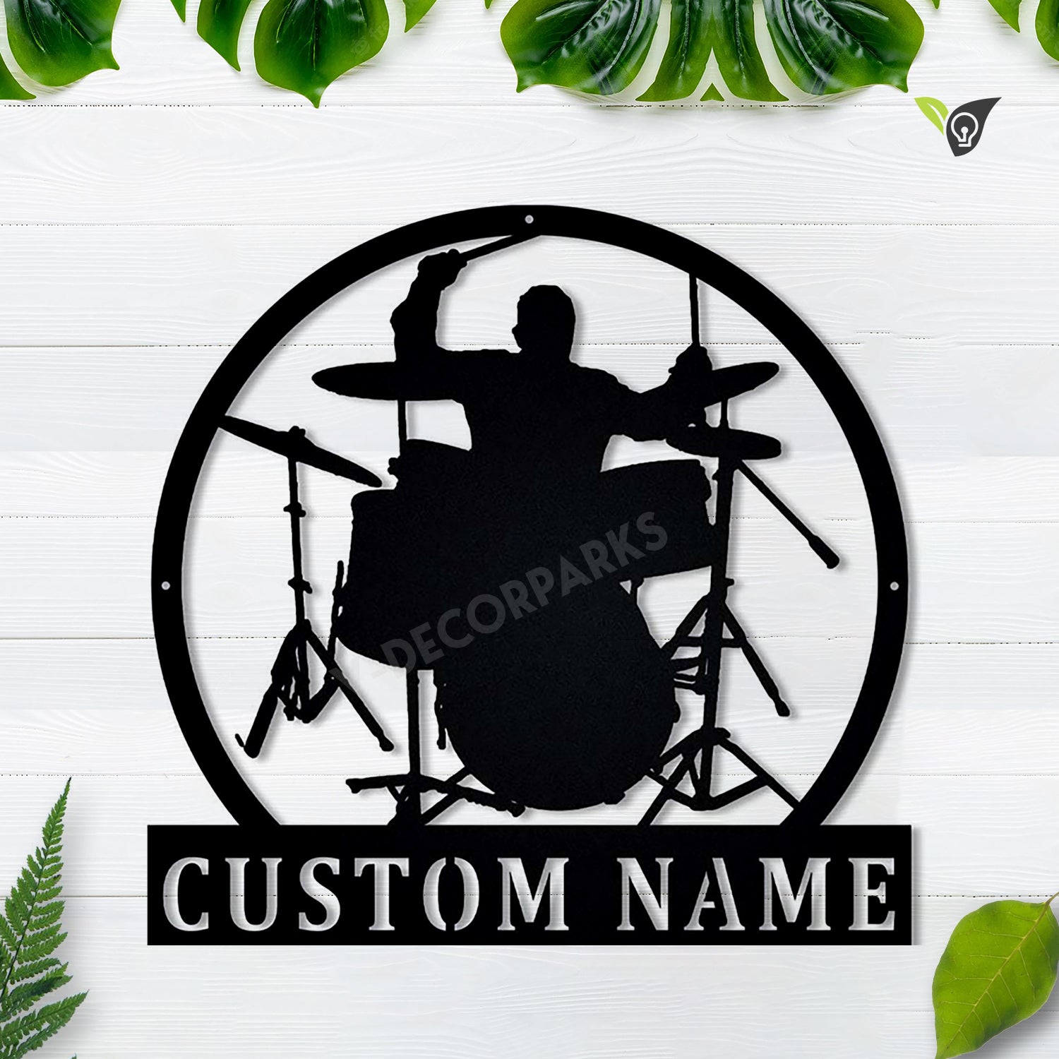 Personalized Drummer Male Metal Sign Art, Custom Drummer Male Metal ...