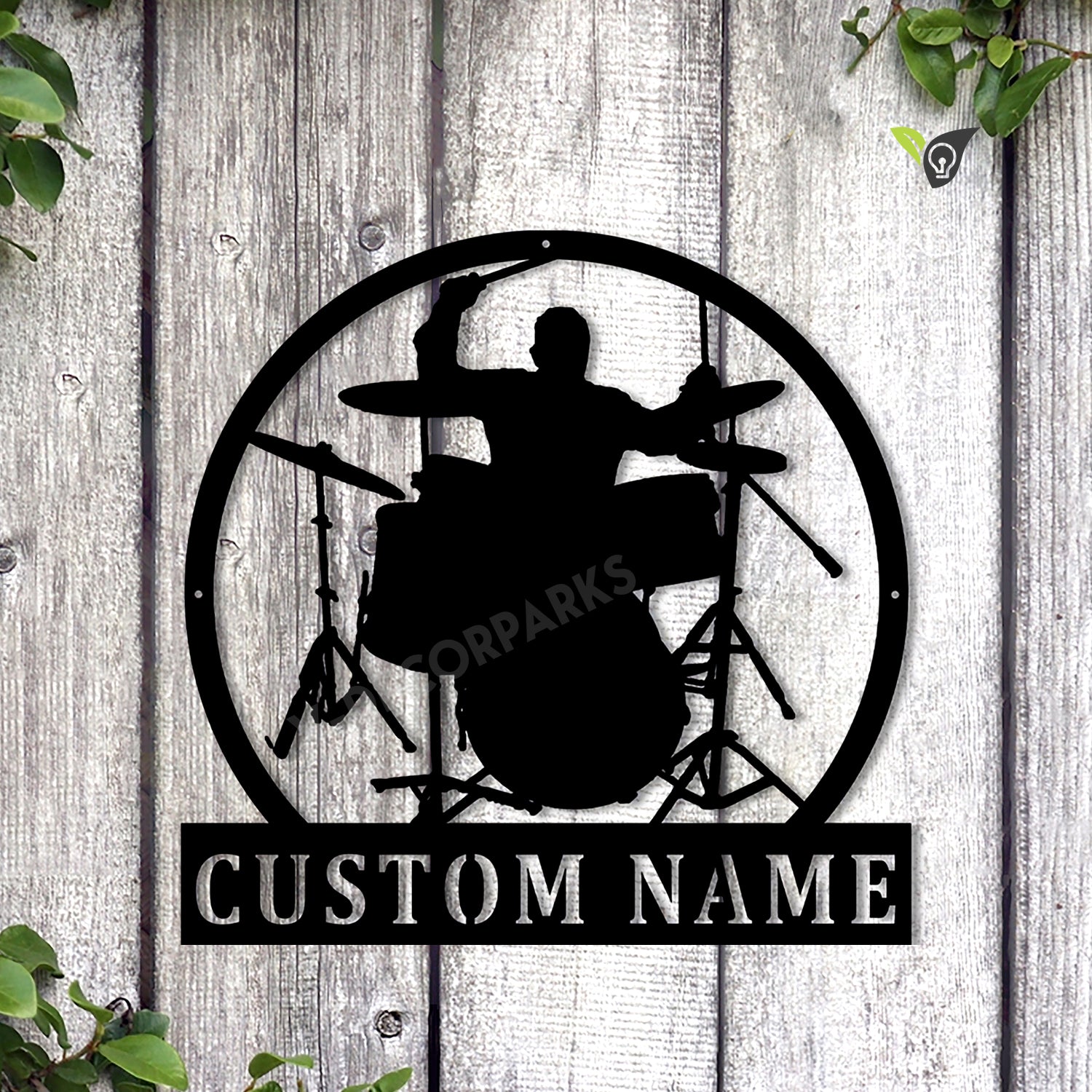 Personalized Drummer Male Metal Sign Art, Custom Drummer Male Metal ...