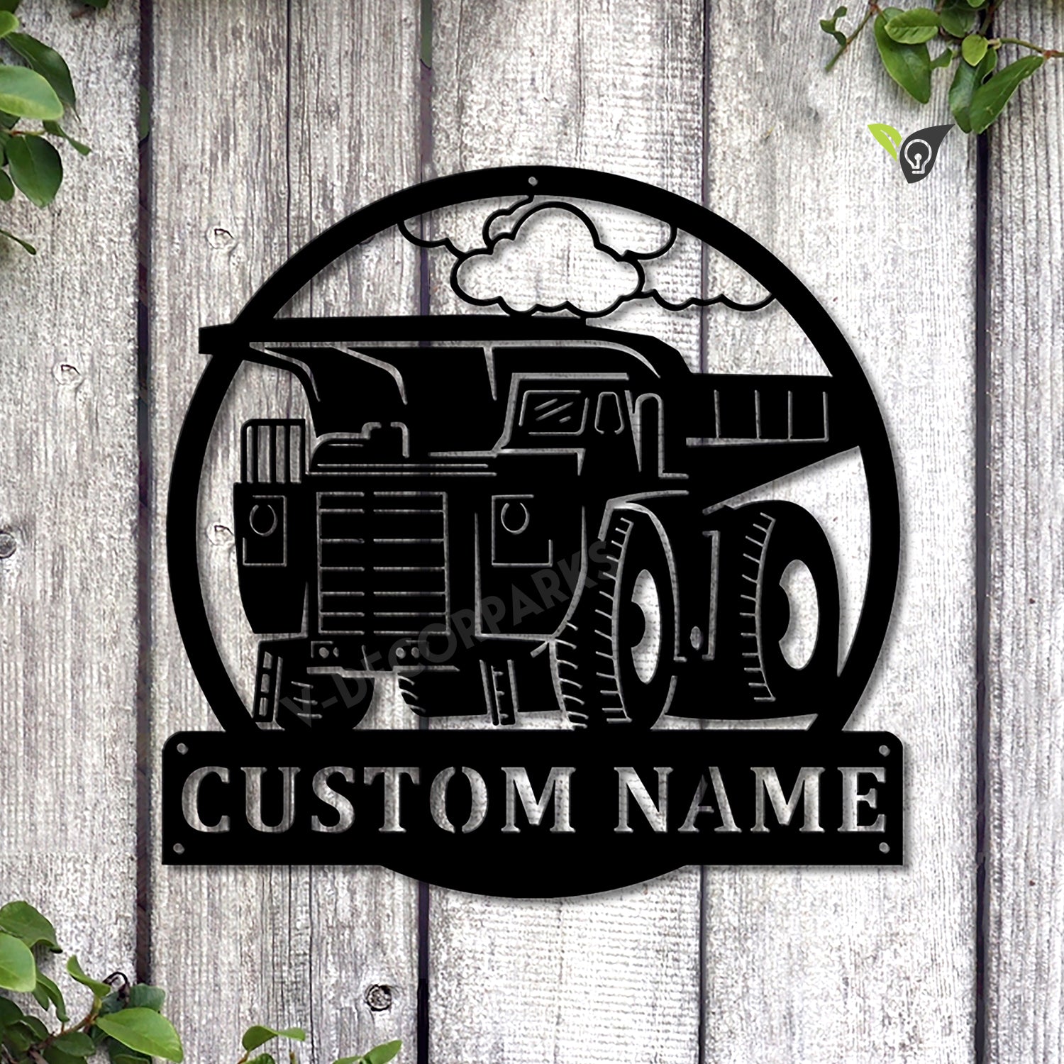 Personalized Haul Truck Monogram Metal Sign Art, Custom Haul Truck ...