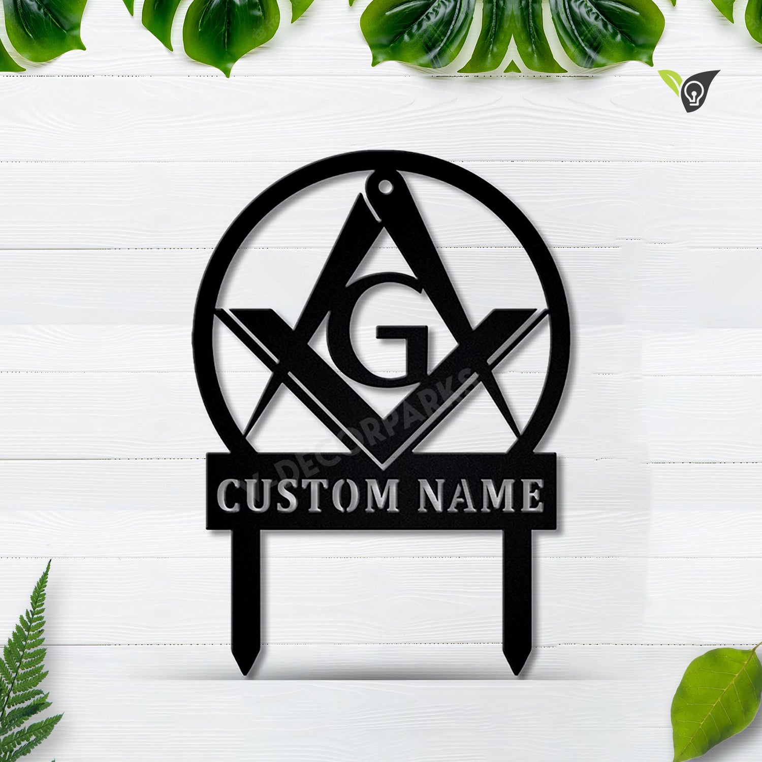 Masonic Freemasonry Monogram Metal Yard Art, Masonic Metal Yard Art ...
