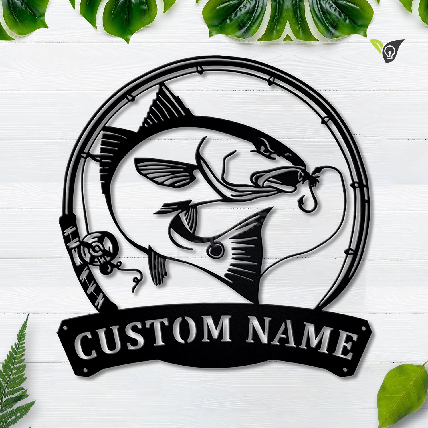 Personalized Red Drum Fishing Fish Pole Metal Sign Art, Custom Red Drum ...