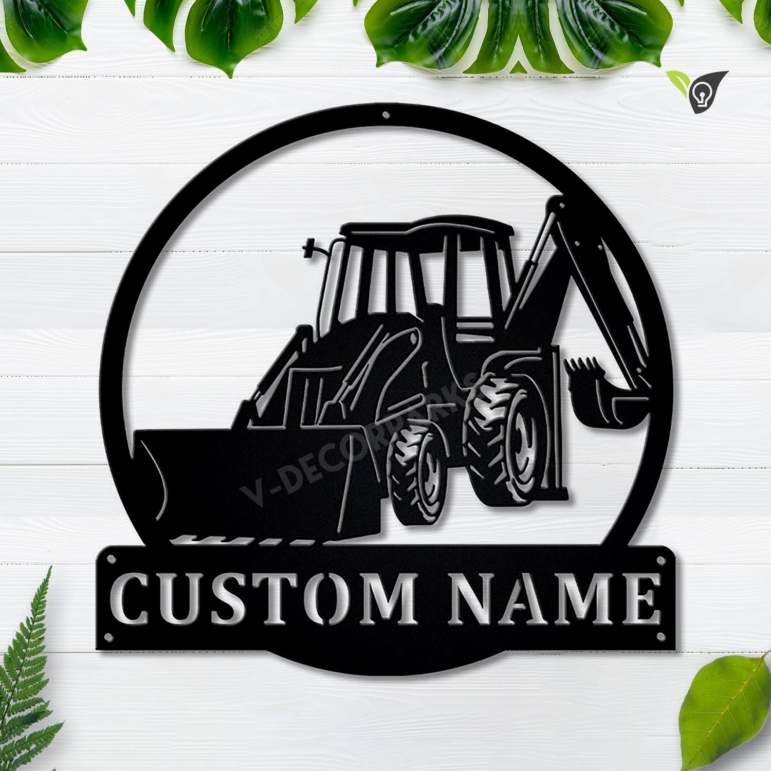 Personalized Bulldozer Excavator Monogram Metal Sign Art, Custom ...