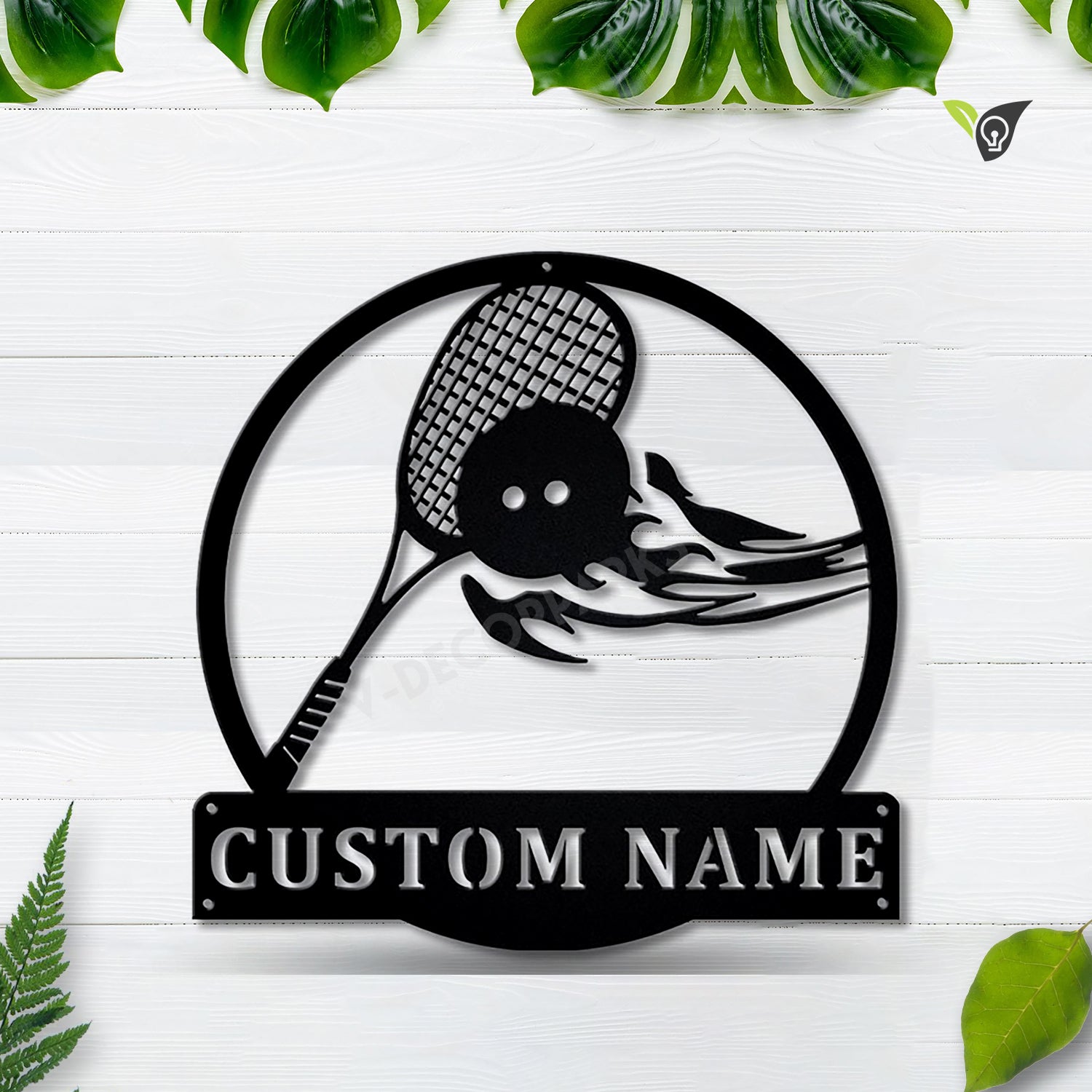 Personalized Squash Sport Monogram Metal Sign Art, Custom Squash Sport ...