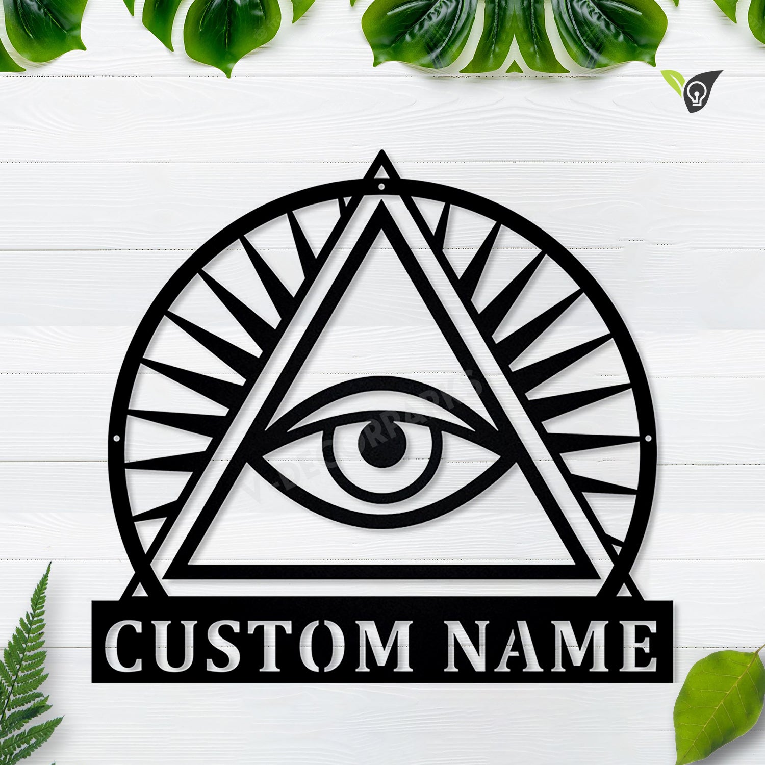 Personalized Illuminati Monogram Metal Sign Art, Custom Illuminati ...