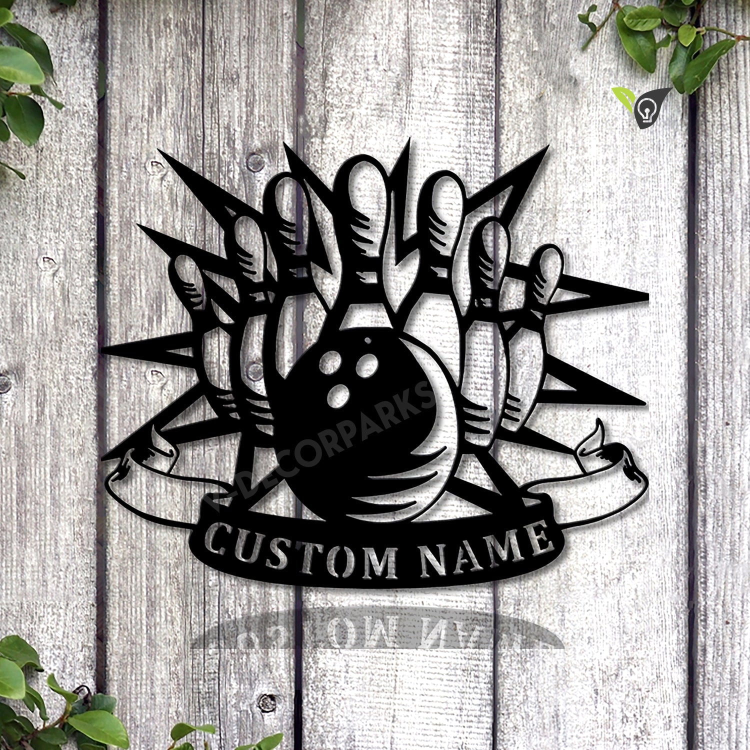 Personalized Bowling Monogram Metal Sign Art, Metal Wall Art, Decor ...