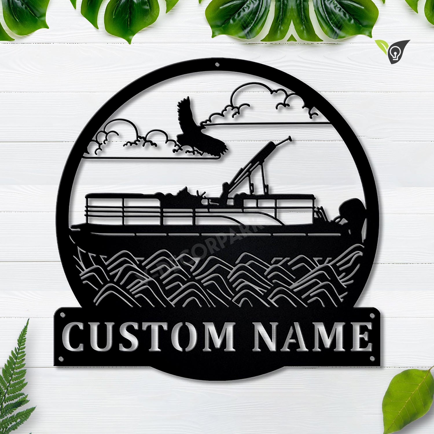 Personalized Pontoon Boat Metal Sign Art V3, Custom Pontoon Boat ...