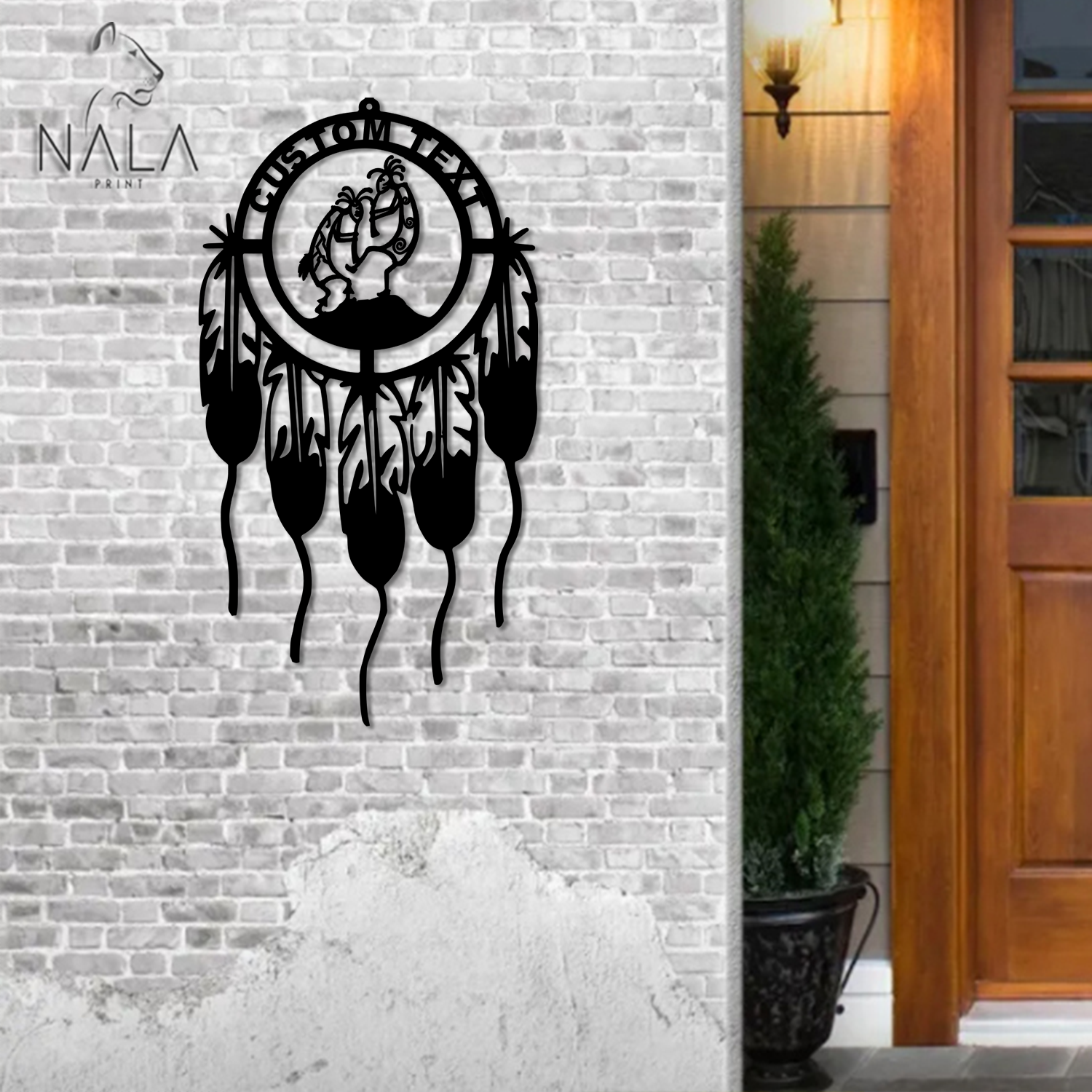 Personalized Dreamcatcher Kokopelli Design Metal Wall Art, Custom Metal ...
