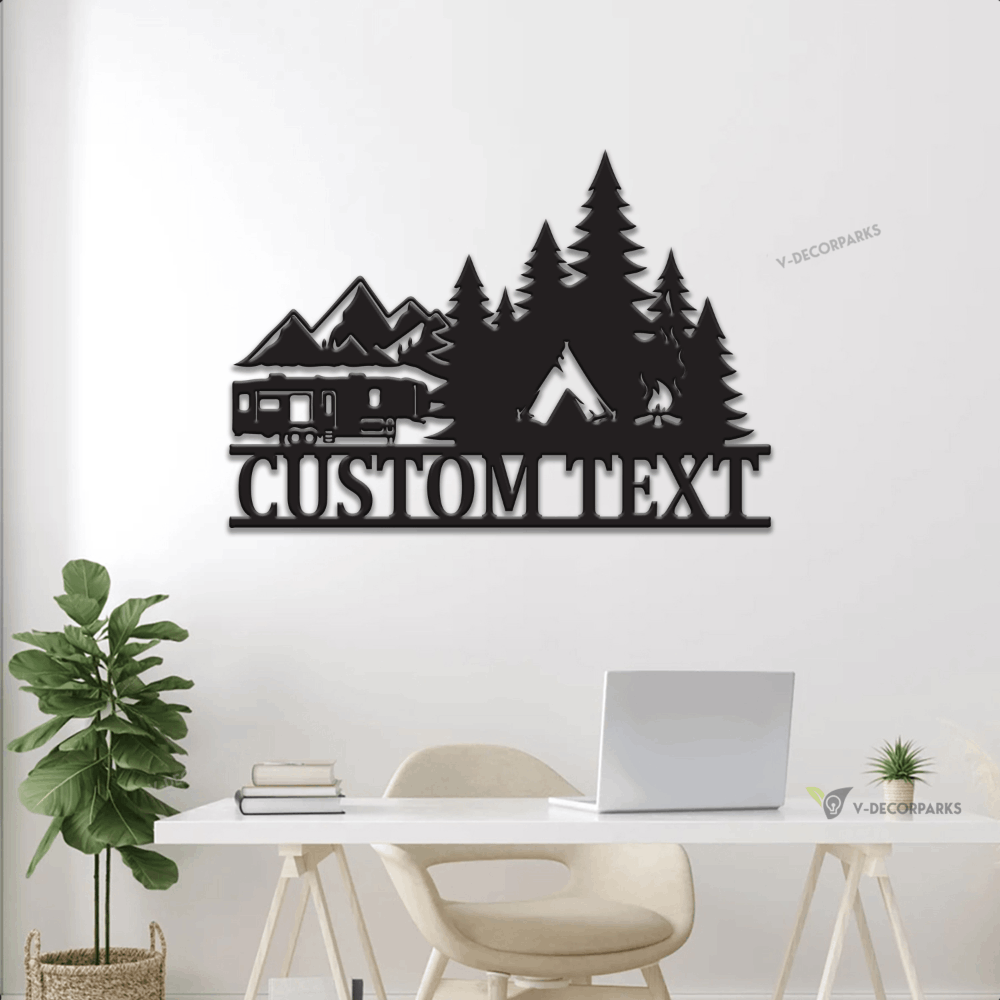 Personalized 5th Wheel Camper Metal Sign With Led Lights, Custom ...