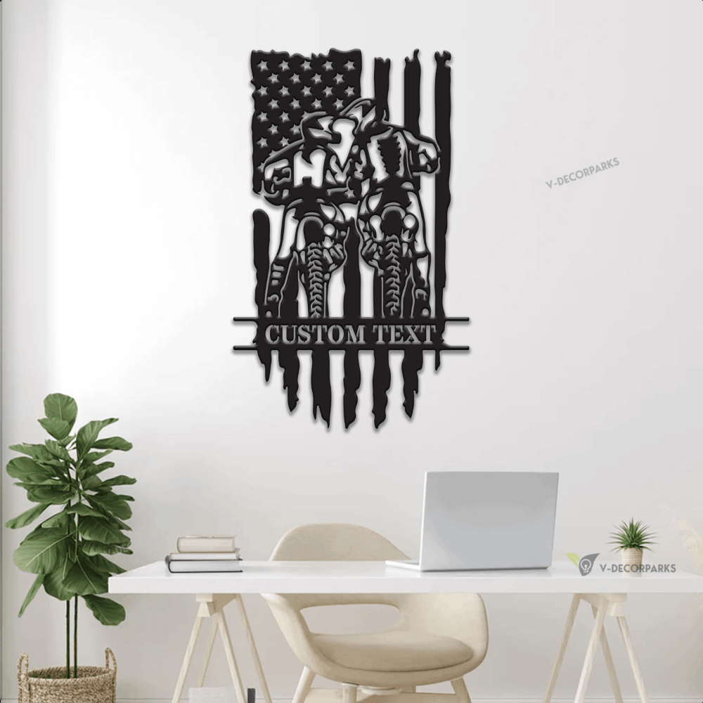 Personalized Dirt Bike Couple Metal Sign With Led Lights, Custom Biker ...