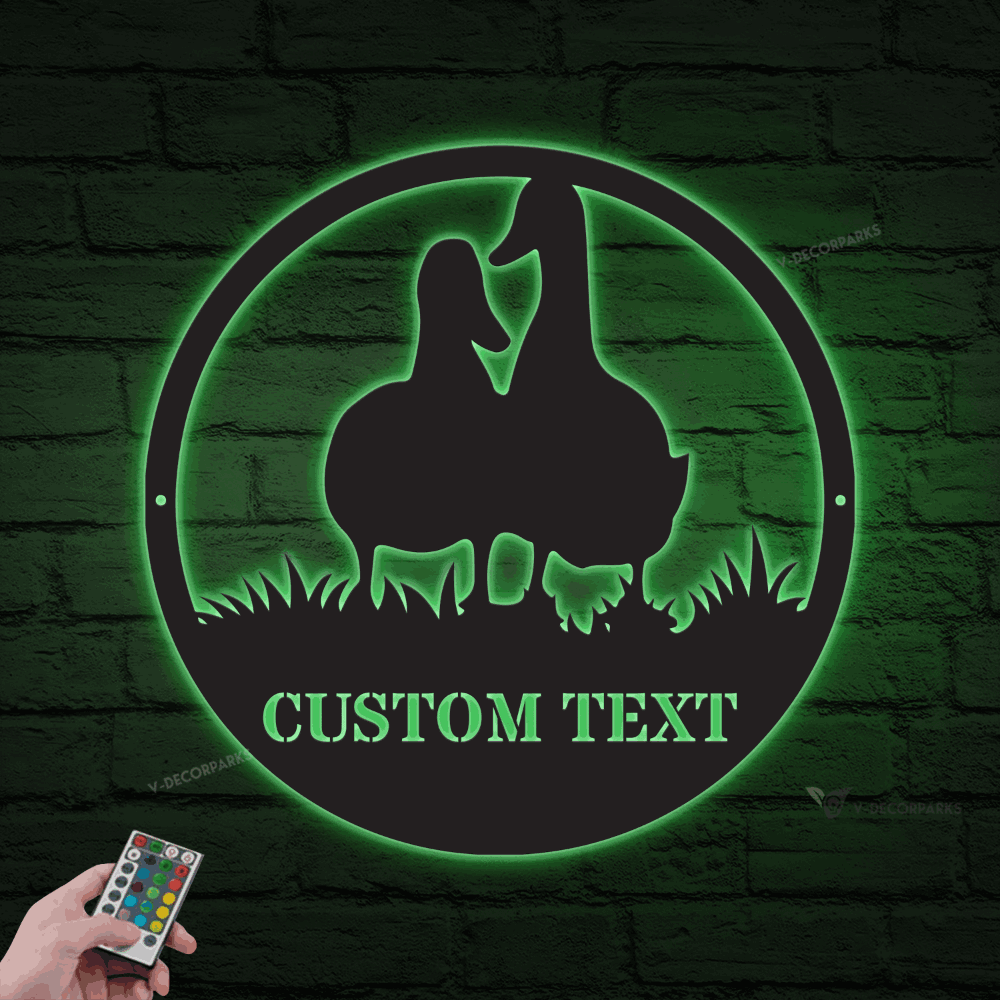 Personalized Duck Quack House Metal Sign Led Lights, Gift For Farmer ...