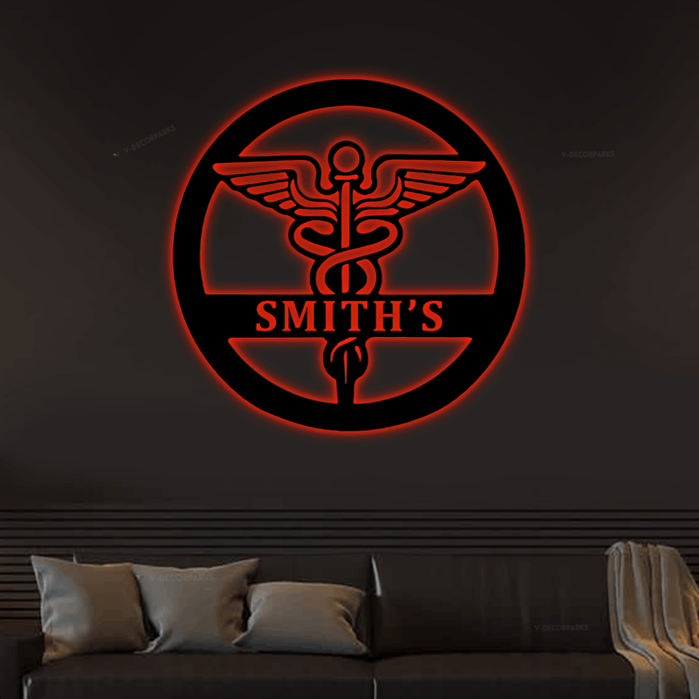 Personalized Nurse Steel With Led Lights Sign Gift For New Nurse ...