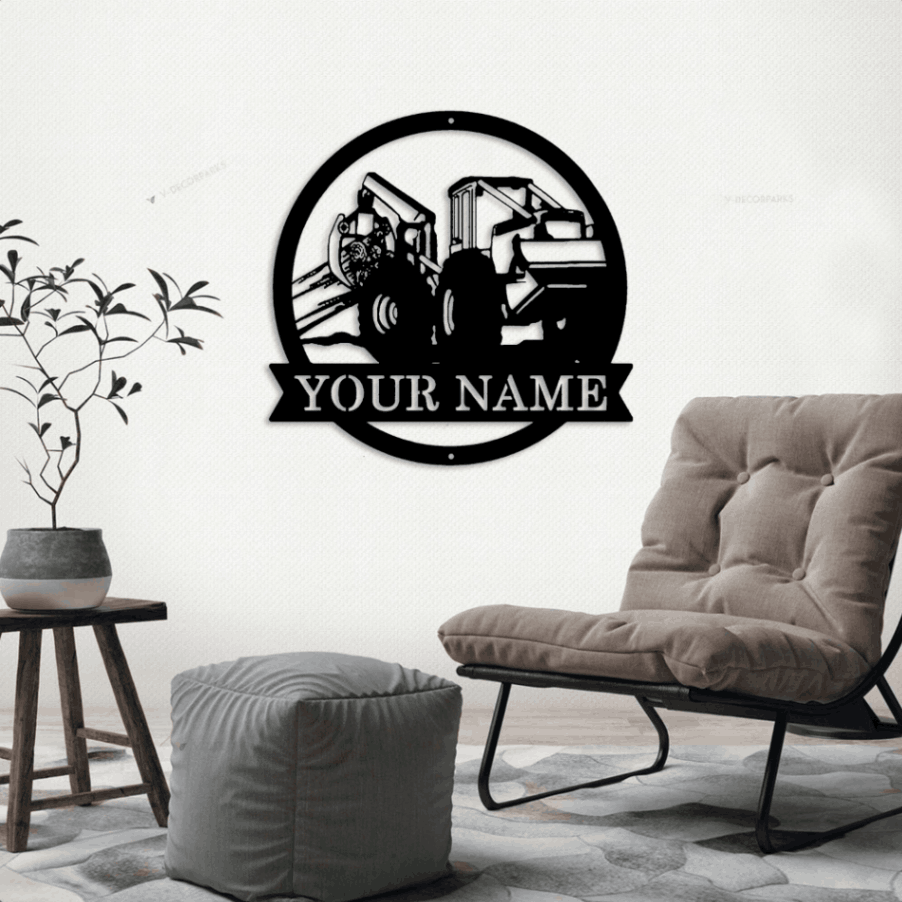 Personalized Skidder Metal Sign Art With Led Lightscustom Skidder Metal ...