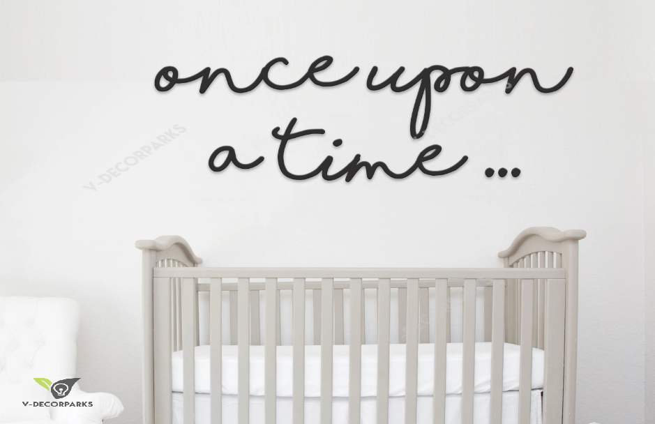 Reading Wall Decor Once Upon A Time Word Cut Out | Once Upon A Time ...