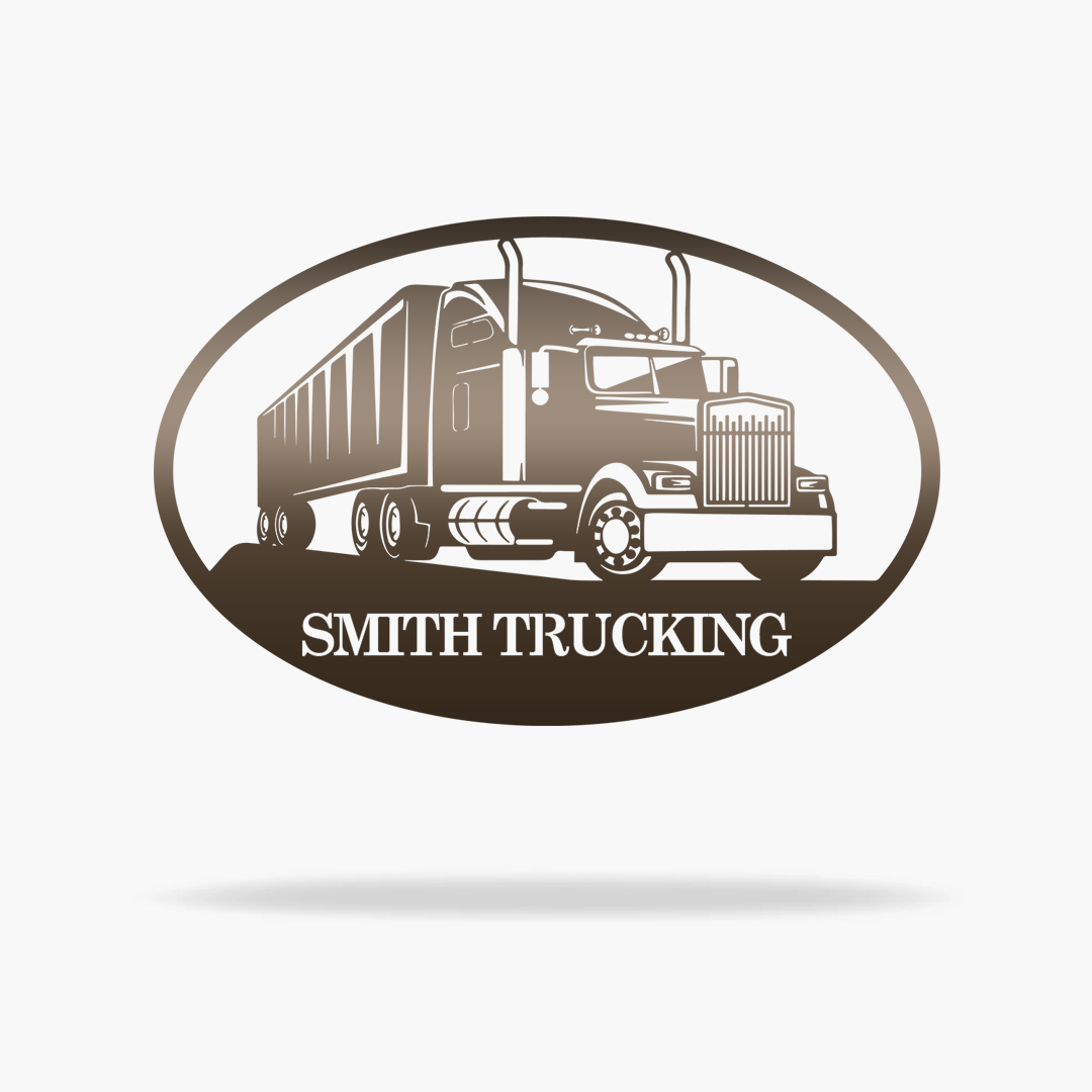 Truck Monogram, Cut Metal Sign | Nalaprint