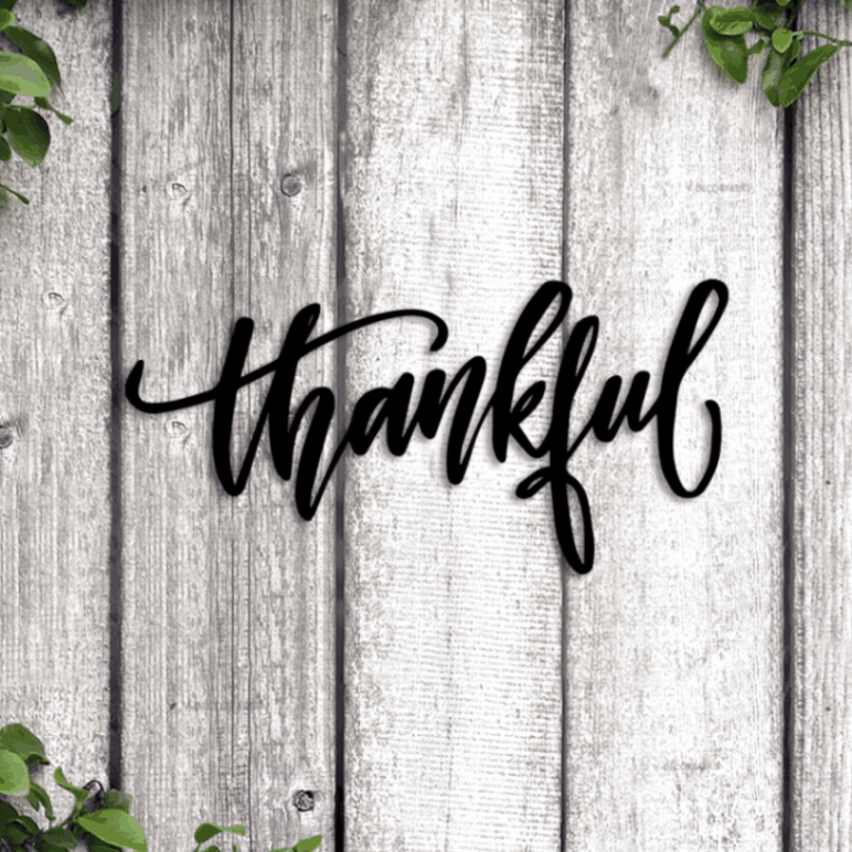 Thankful Metal Sign With Led Lights, Thankful Metal Wall Art, Be ...