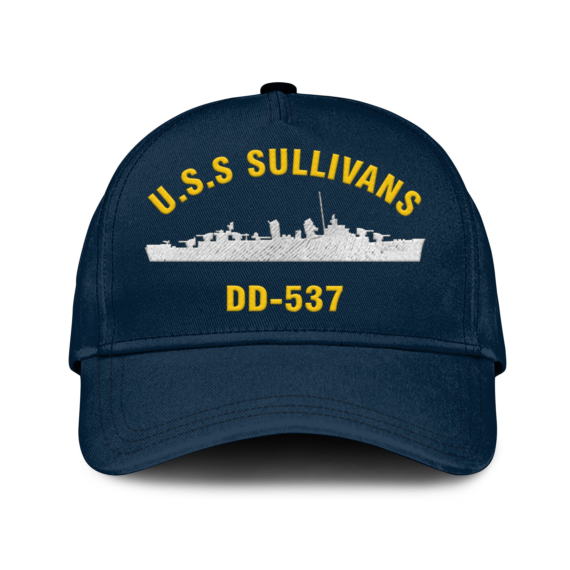 U.s.s Sullivans Dd-537 Classic Cap, Custom Print/embroidered Us Navy ...