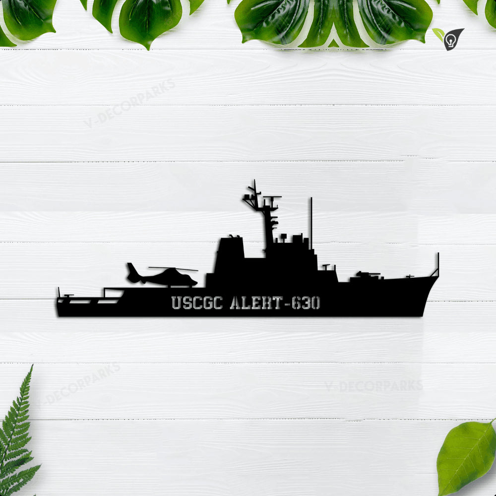 Uscgc Alert-630 Metal Wall Art, Custom Us Navy Ships Metal Sign, Metal ...