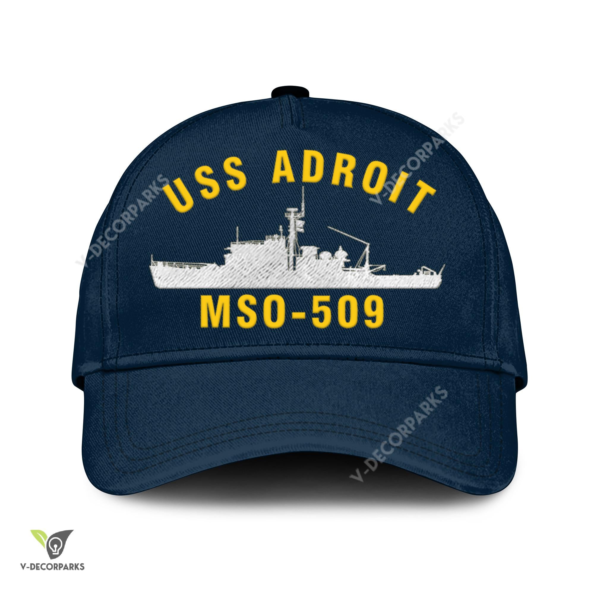 Uss Adroit Mso-509 Classic Baseball Cap Gift For Navy Veteran, Custom ...