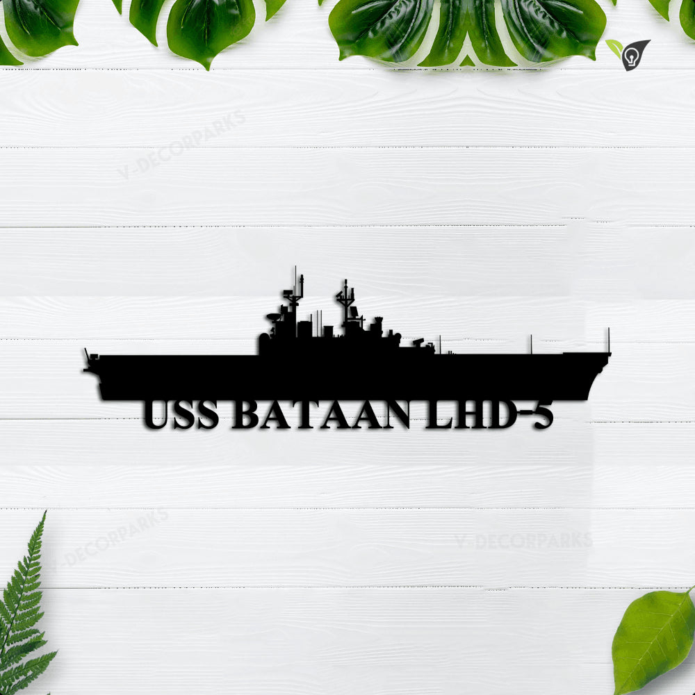 Uss Bataan Lhd-5 Metal Wall Art, Custom Us Navy Ships Metal Sign, Metal ...